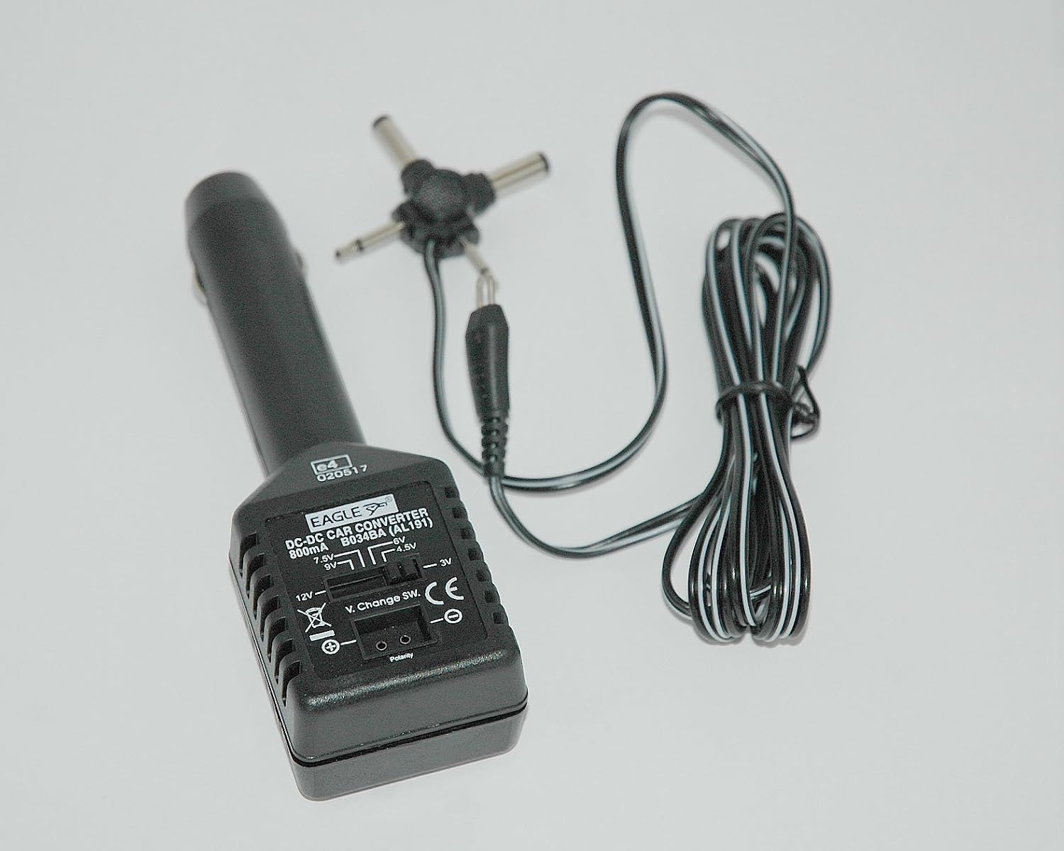 Amazon.com: Eagle 12 Vdc to 3, 4.5,6, 7.5, 9, 12 in-car Adapter ...