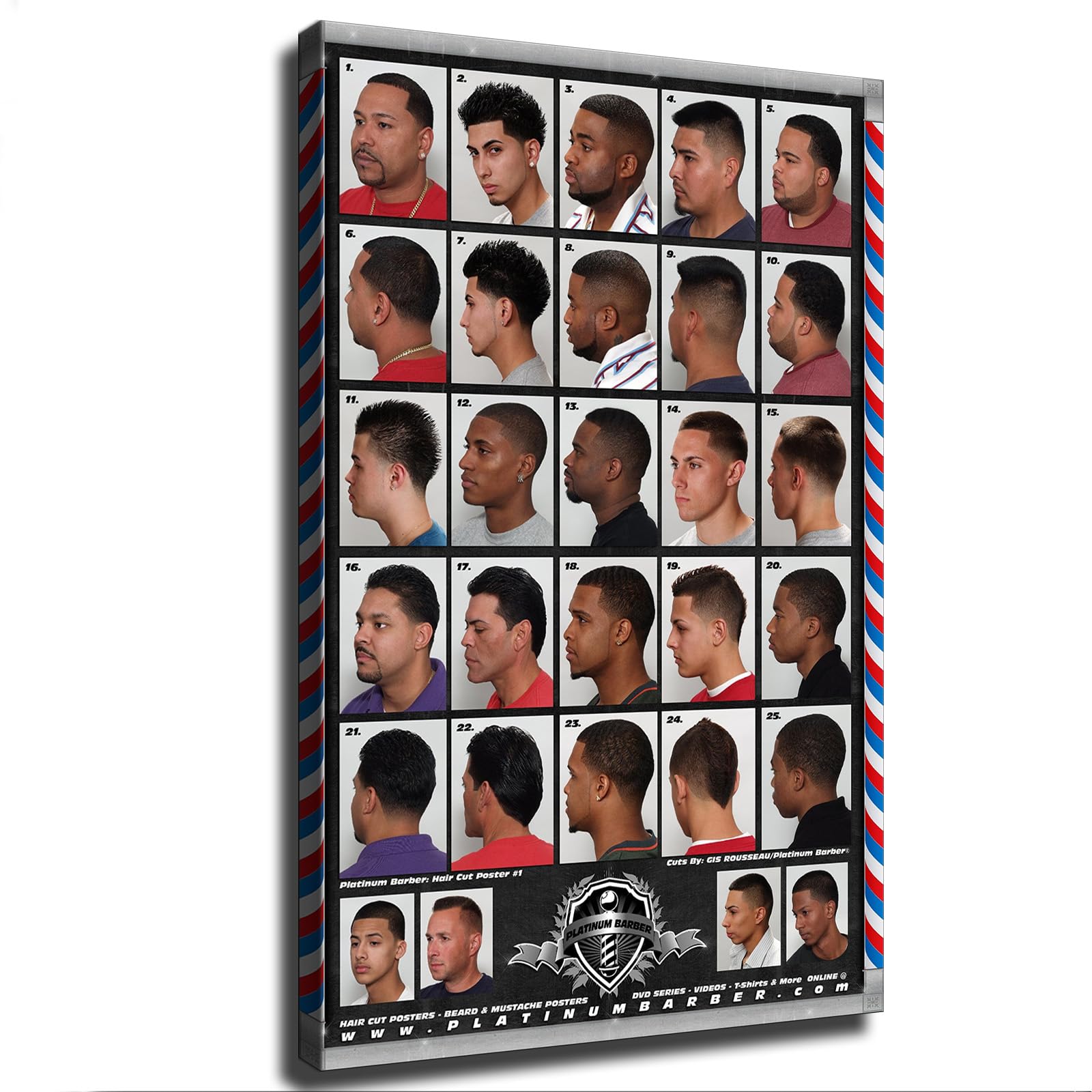 Amazon.com: Barbershop Poster Collage Poster Of Fashionable Man Haircut ...