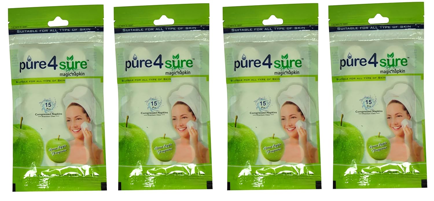 Pure 4 Sure - Magic Tablet Coin Tissue - Green Apple Fragrance (60 coin ...