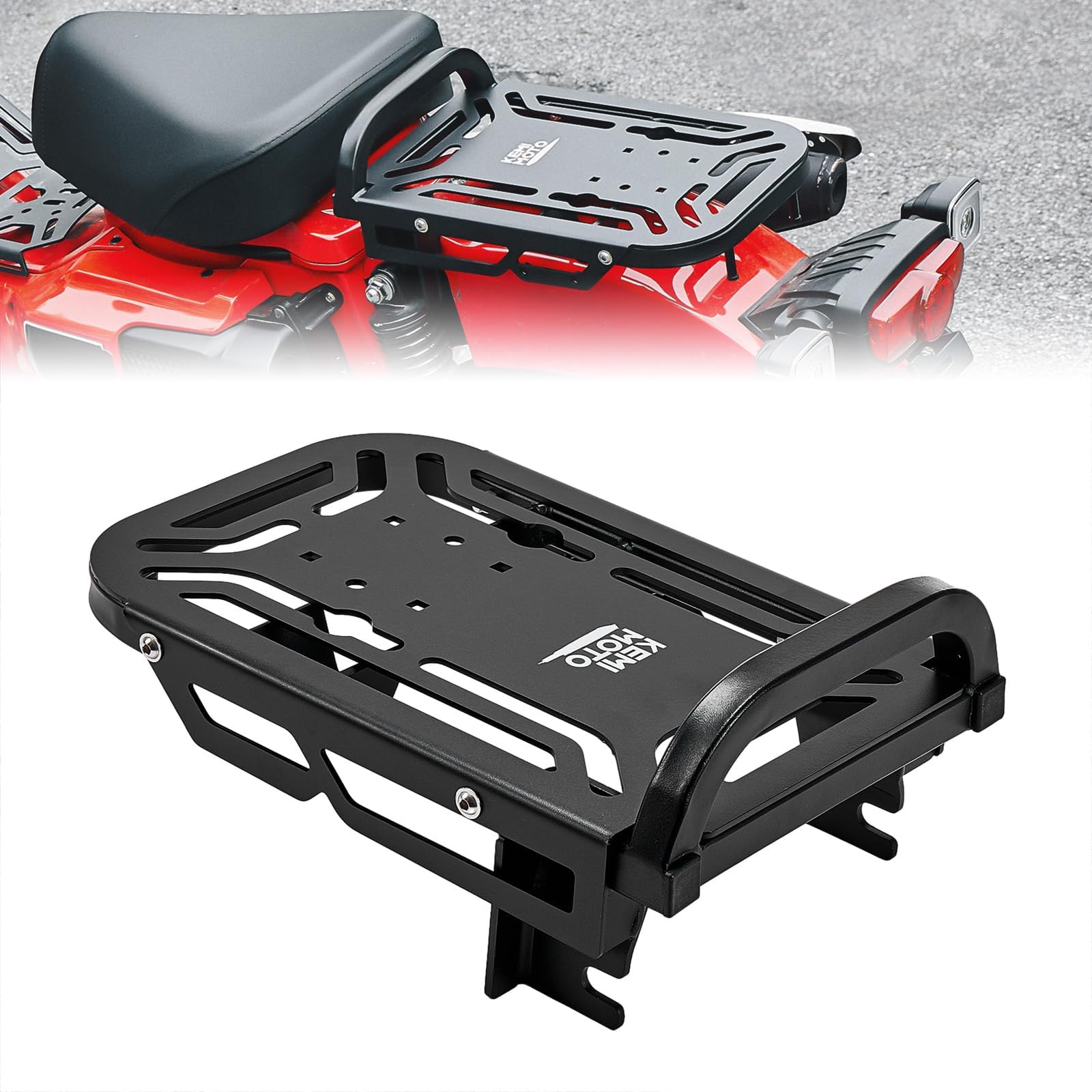 Amazon.com: Motorcycle Luggage Side Rack Fuel Tank Rack Compatible with ...