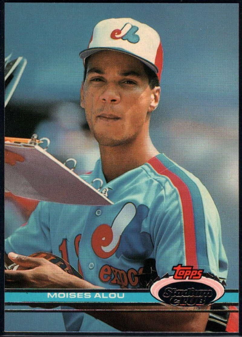 Amazon.com: Baseball MLB 1991 Stadium Club #31 Moises Alou Expos ...