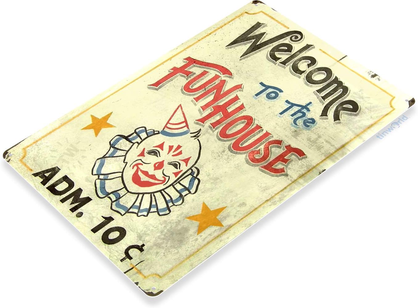 Amazon.com: Tinworld TIN Sign 12" x 18" Fun House Circus Metal Decor ...