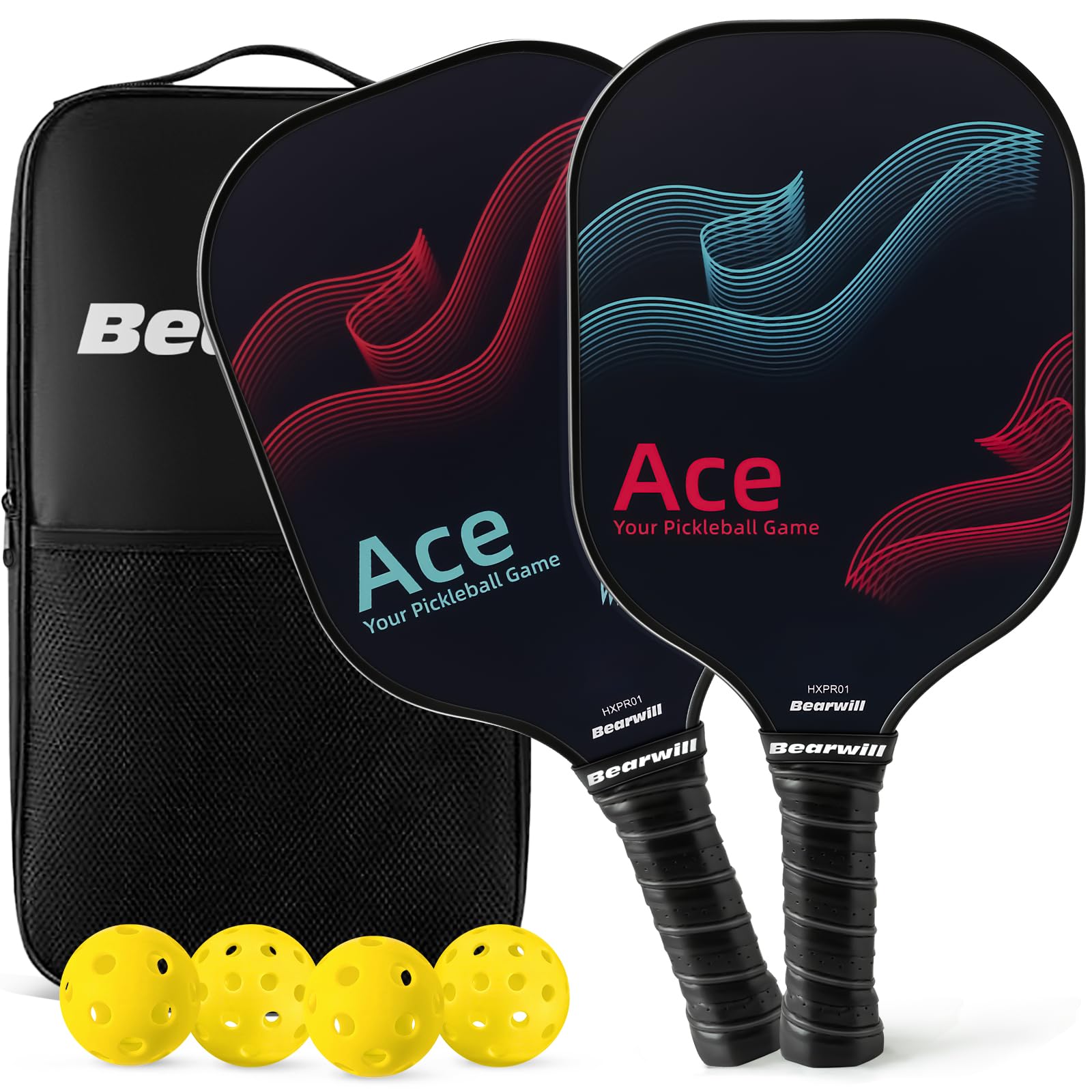 Fiberglass Surface Pickleball Paddles, USAPA Approved Pickleball ...