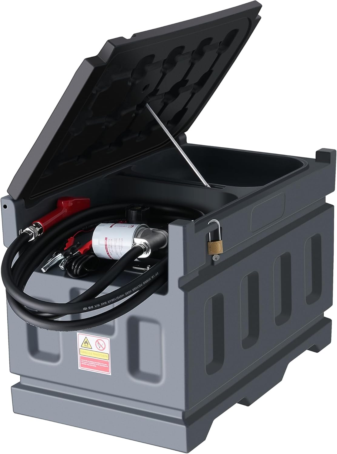 Amazon.com: 48 Gallon Portable Fuel Transfer Tank with 12V Pump and ...