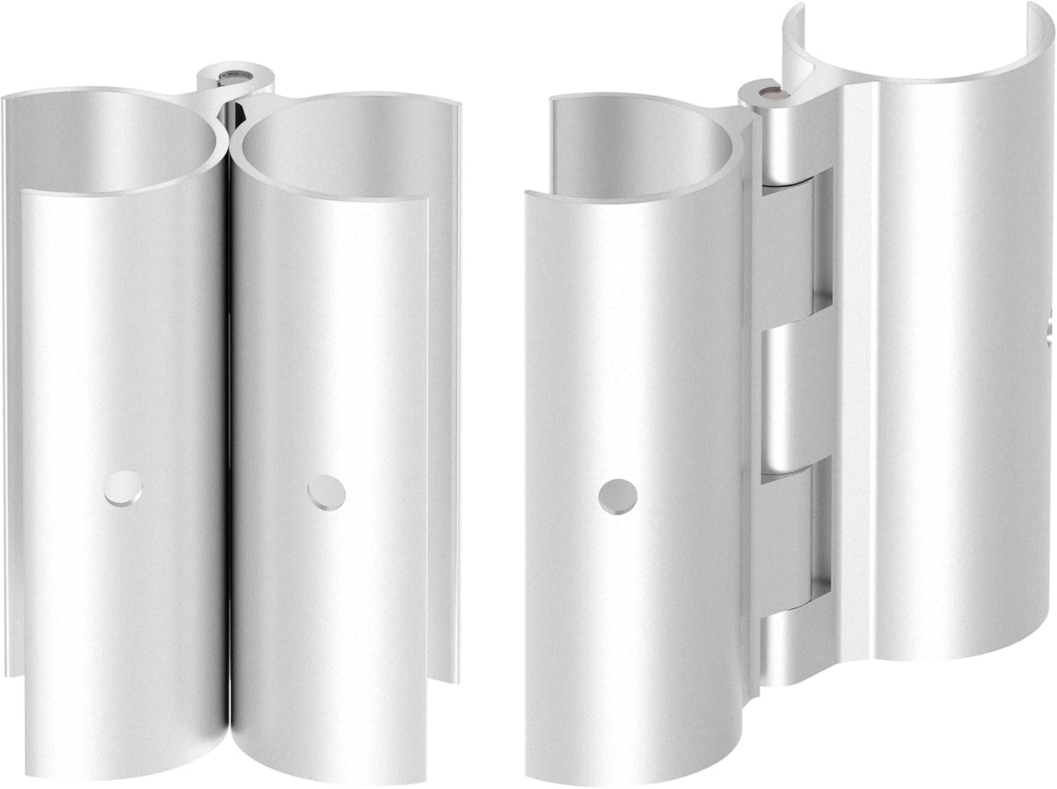 Amazon.com: 2 Pack Aluminum Snap-On Hinge for PVC Doors Vents or Gates ...