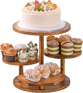 Amazon Manluyee 4 Tier Wood Cupcake Tower Stand Dessert Table