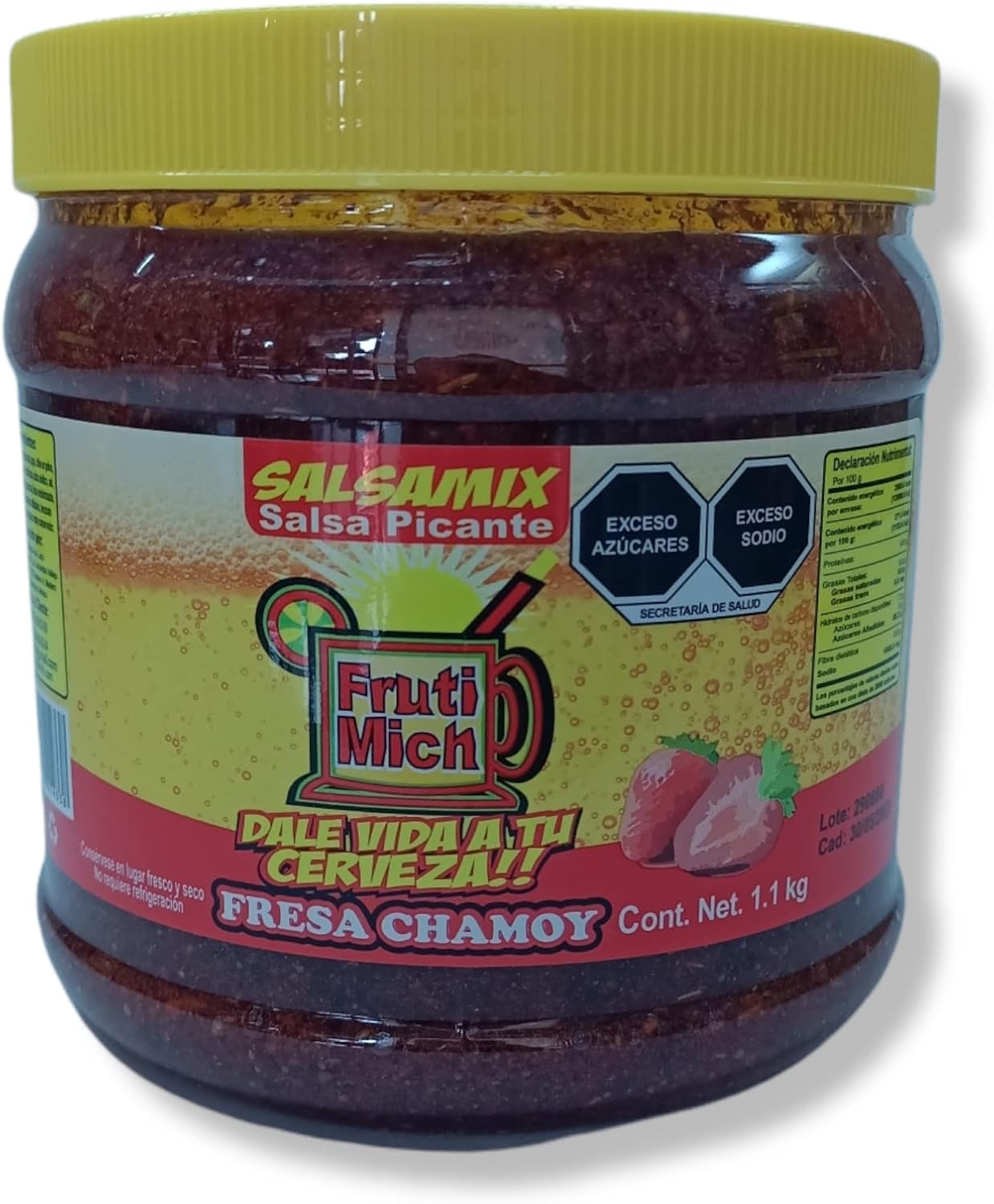 Salsa Mix 1.1k Varios Sabores Para Escarchar, Fruti Mich Sabor FRESA ...