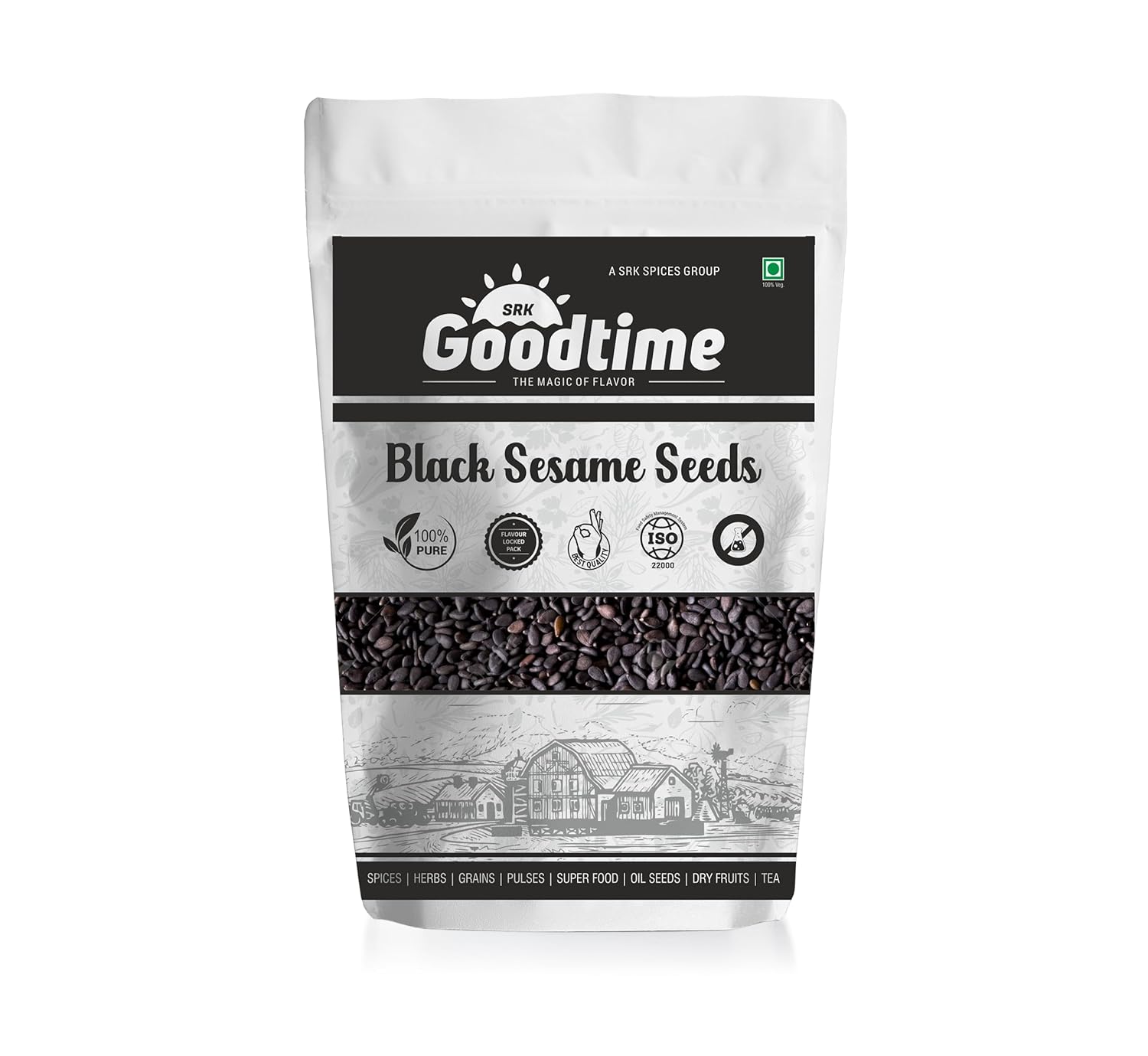 SRKGOODTIME BLACK TILL (BLACK SESAME SEEDS) (500gm) : Amazon.in ...