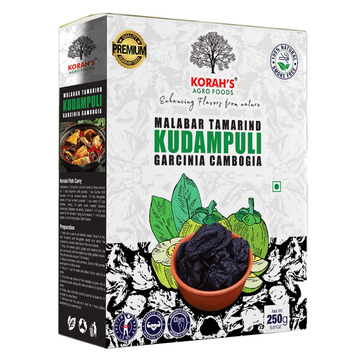 KORAH's AGRO FOODS | Kudampuli/Malabar Tamarind/Garcinia Cambogia ...