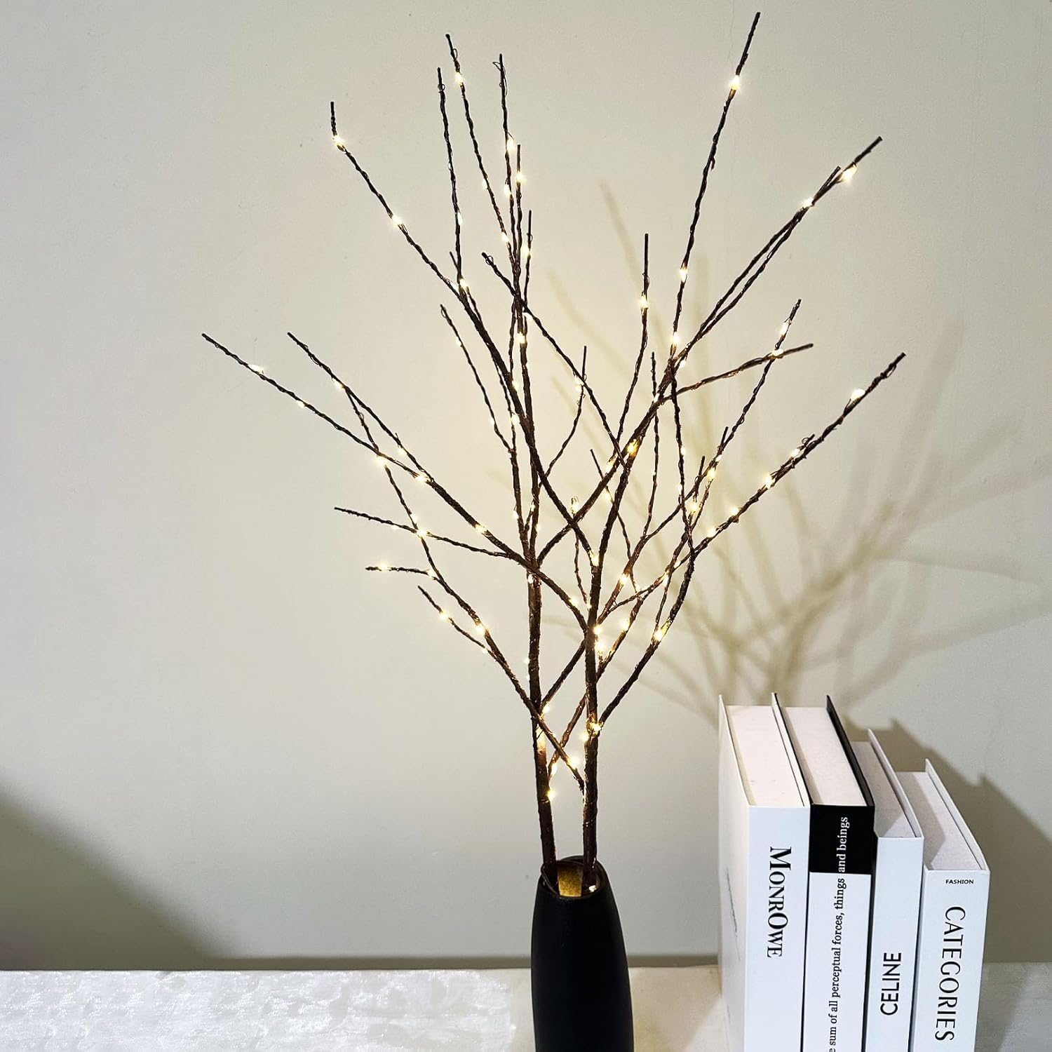 Amazon.com: EMINGSKY 2 Pack Brown Lighted Twig Branches for Vase ...