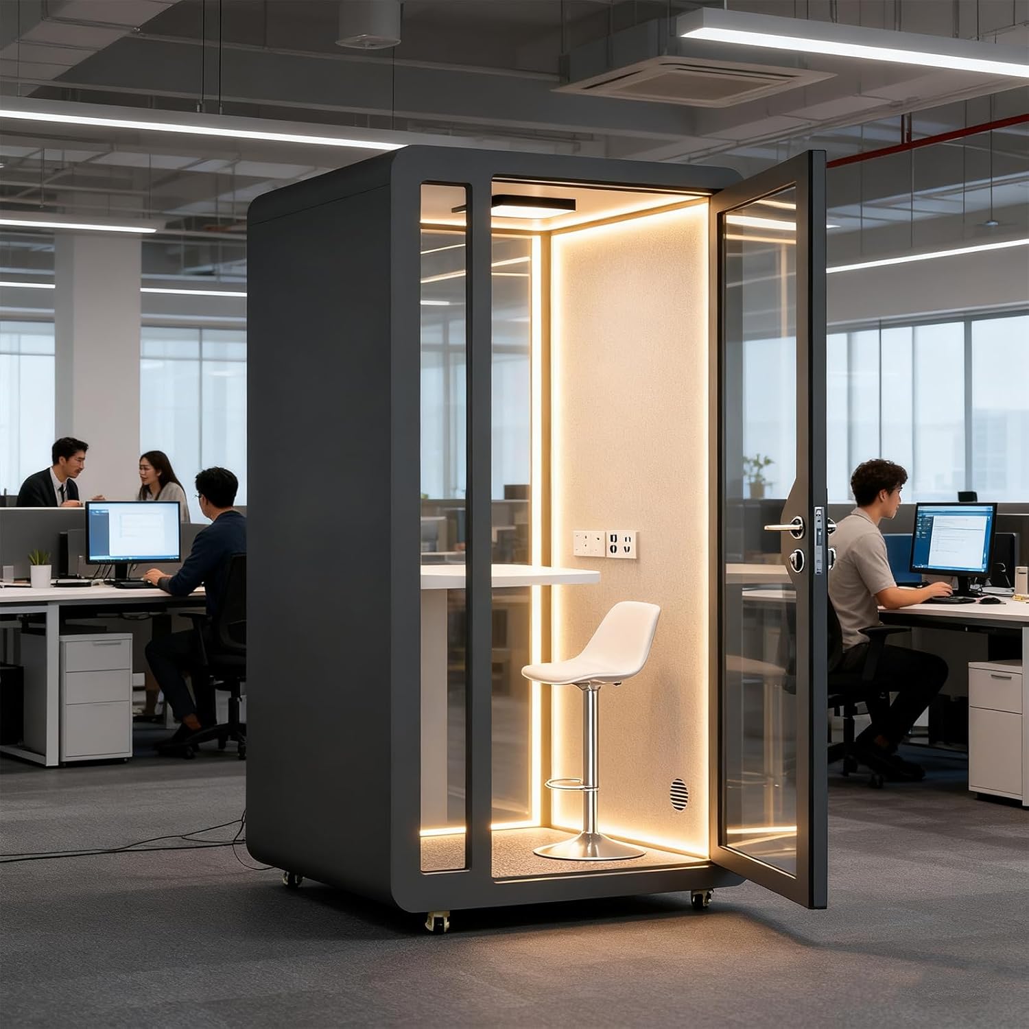 Amazon.com: RNQZ Sound Proof Mobile Office Pod Booth, Portable Modular ...