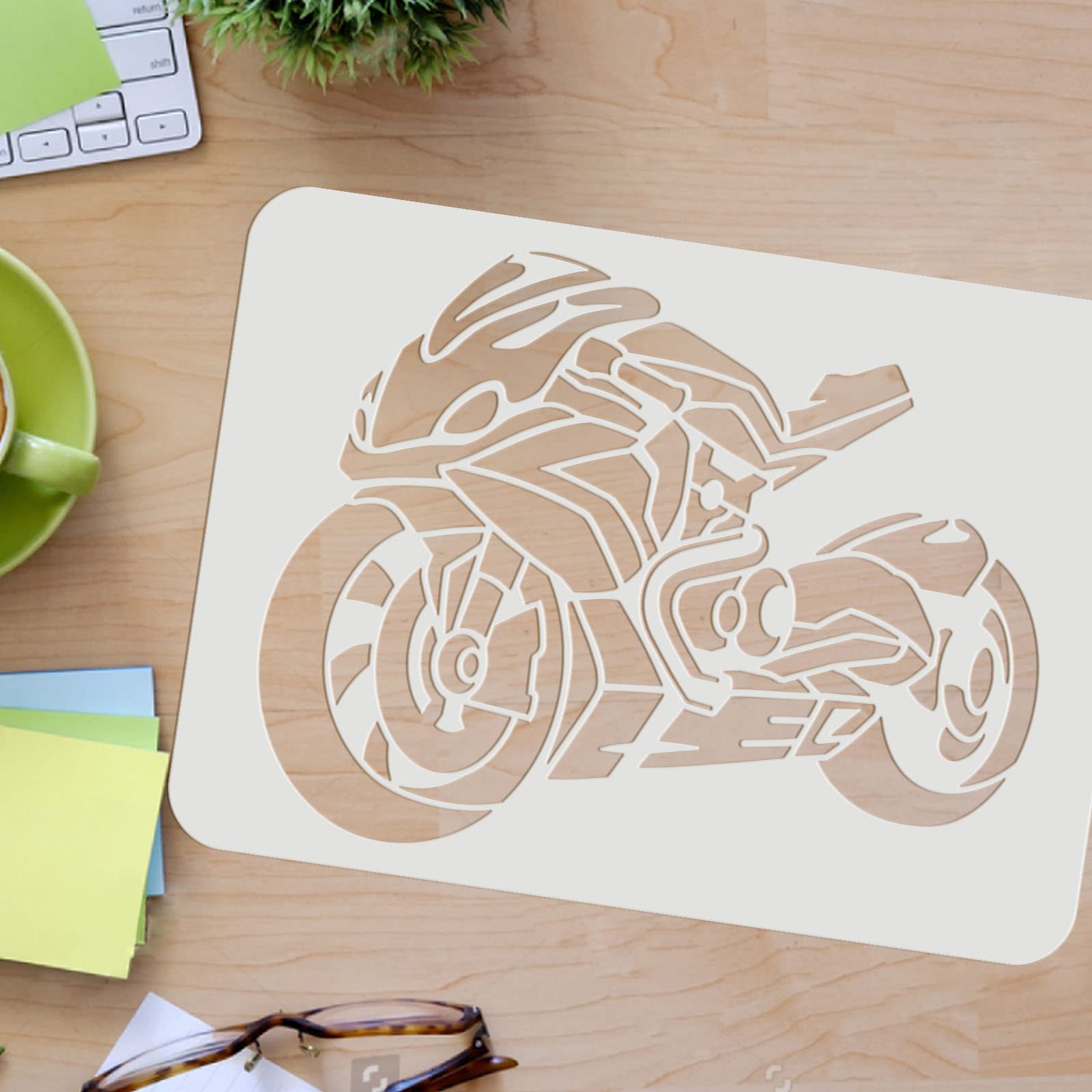 Snapklik.com : FINGERINSPIRE Motorcycle Stencil For Painting 117x83 ...
