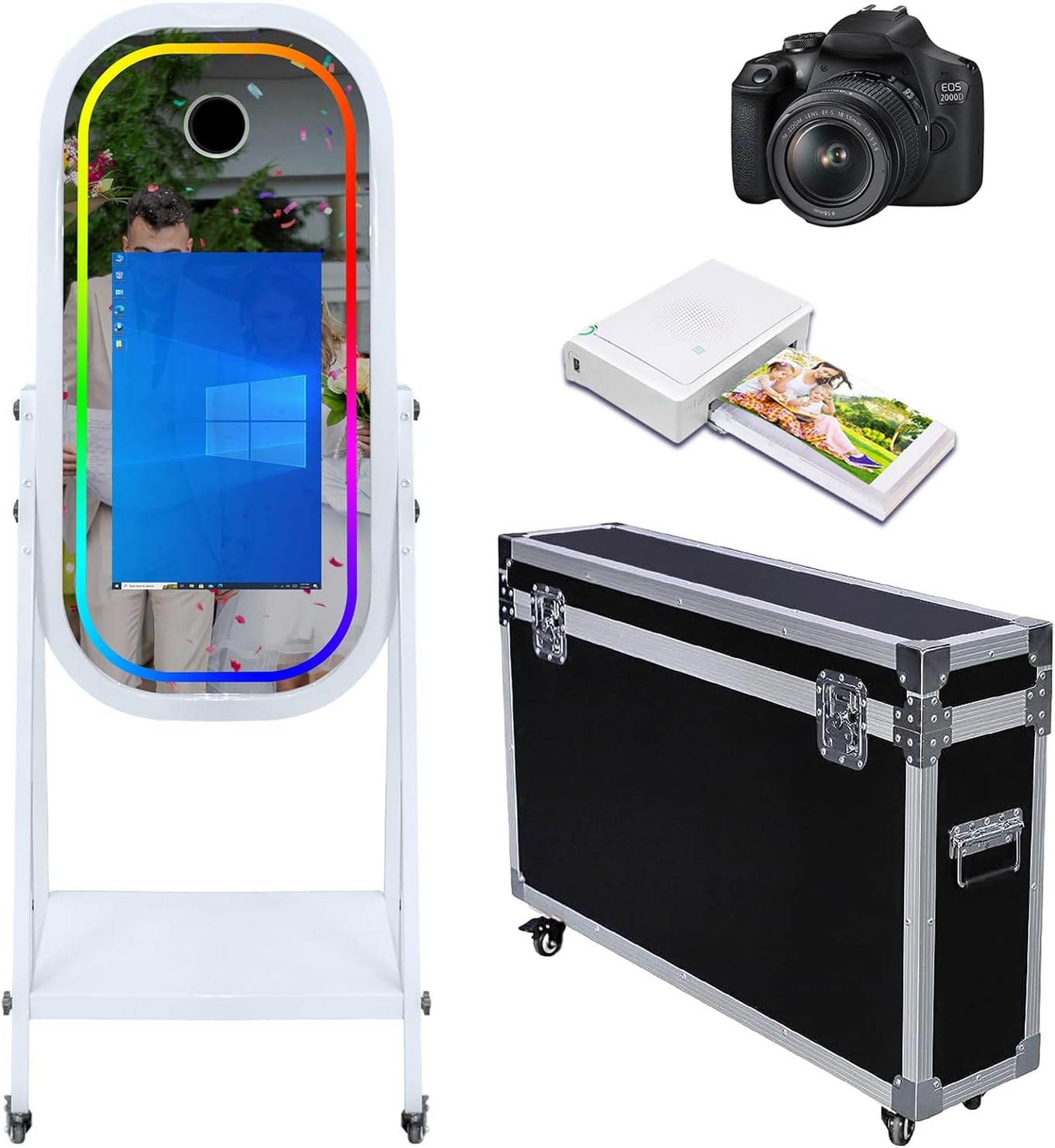 Amazon.com : Magic Mirror Photo Booth Machine wiht 21.5" Touch Screen ...
