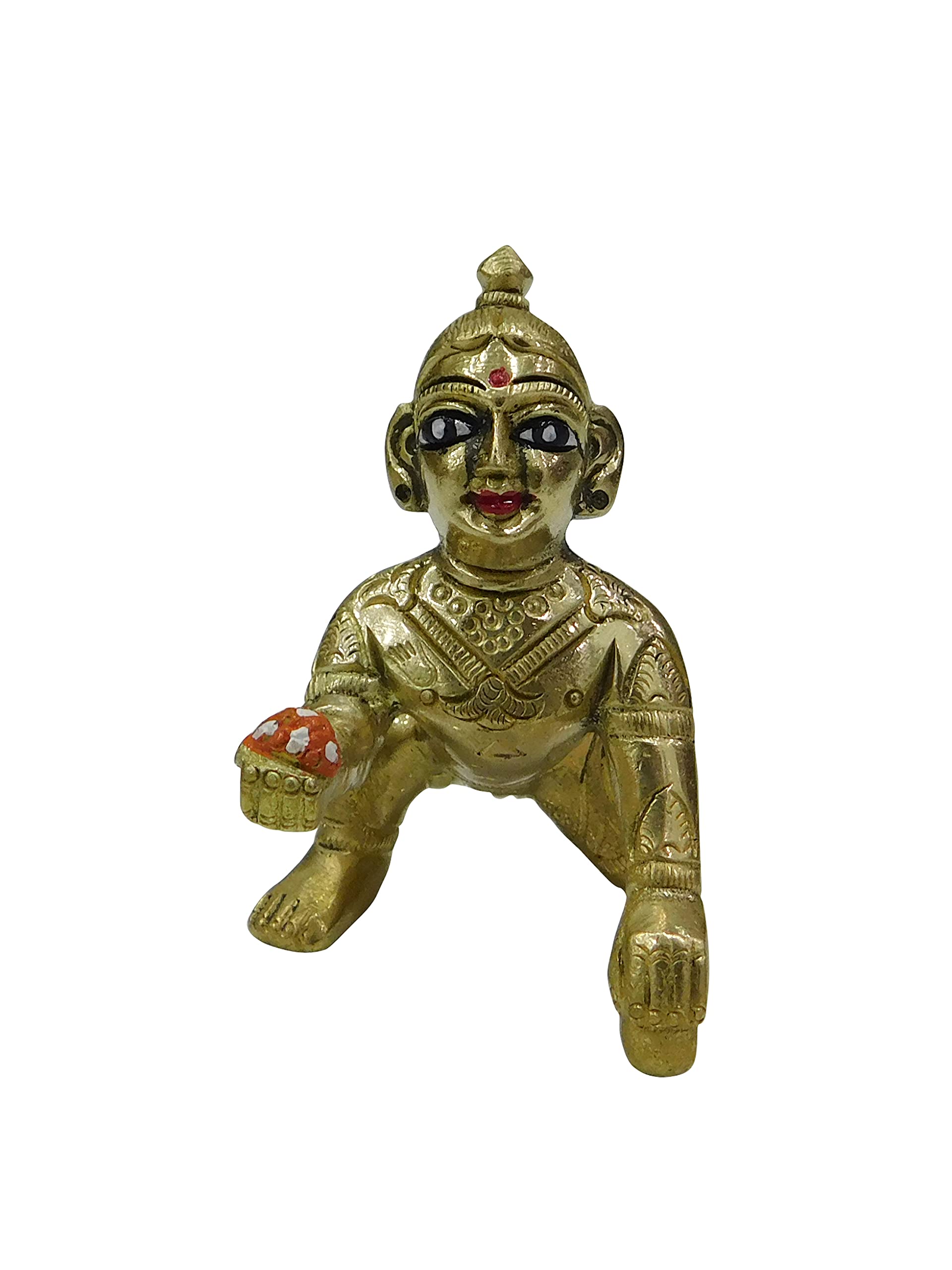 Buy Vinayakmoorti Brass Laddu Gopal/Bal Gopal Murti/Idol for Home Puja ...