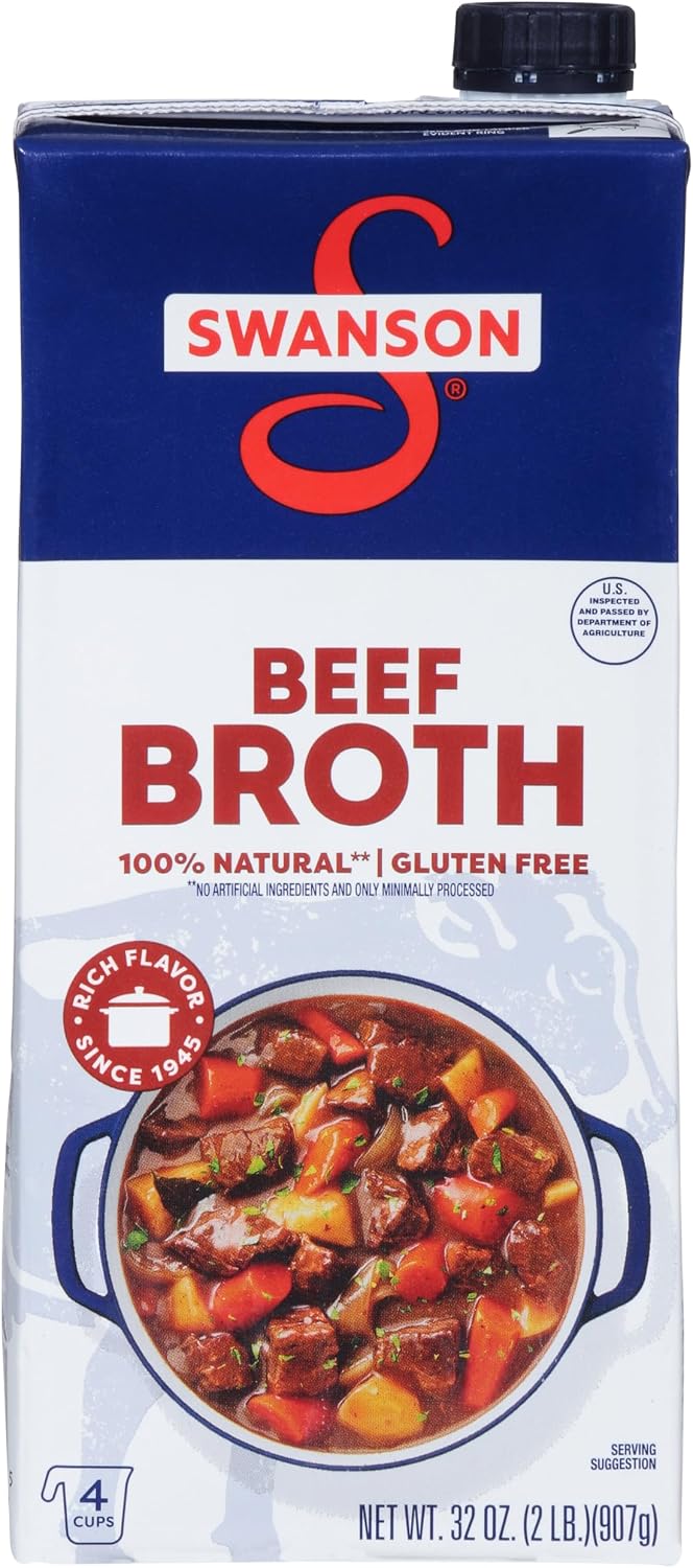 Swanson Beef Broth, 32 oz. Carton : Amazon.ca: Grocery & Gourmet Food