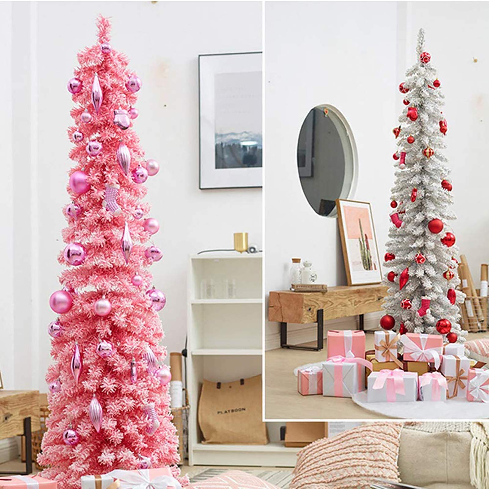 Tall Slim Artificial Christmas Trees