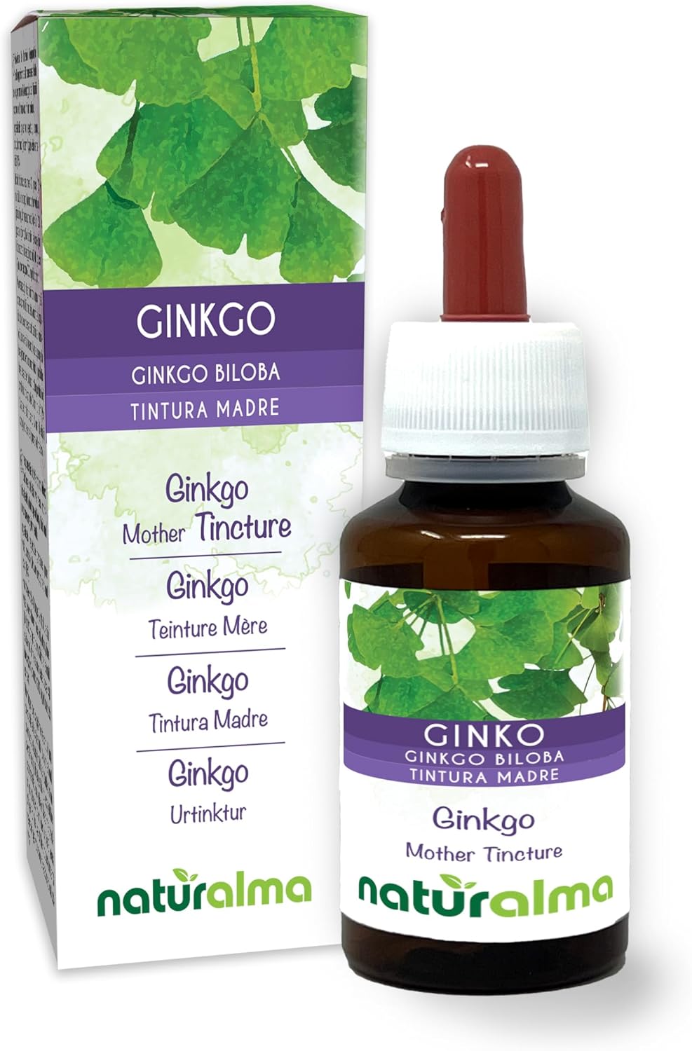 Ginkgo (Ginkgo biloba) Leaves Alcohol-Free Mother Tincture Naturalma ...