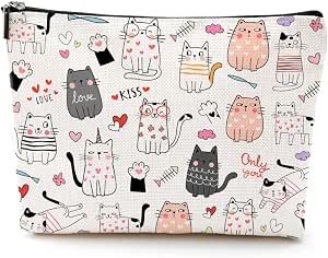 Amazon.com: Meowish Cat Lover Gifts: Cute Cat Themed Merch - Cosmetic ...