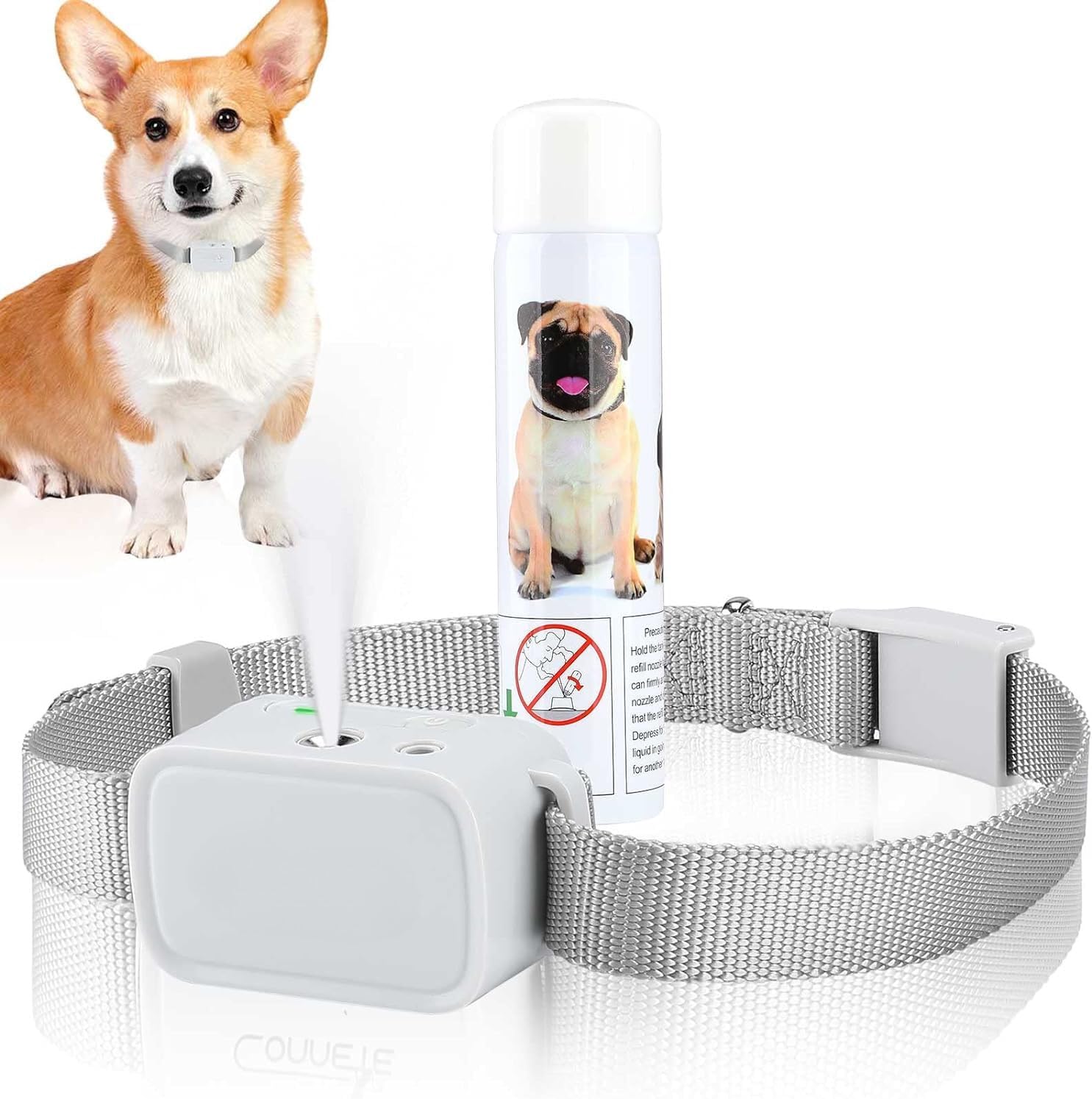 Calmshops Deluxe Automatic Dog Training Spray Collar, 3 Sensitivity ...