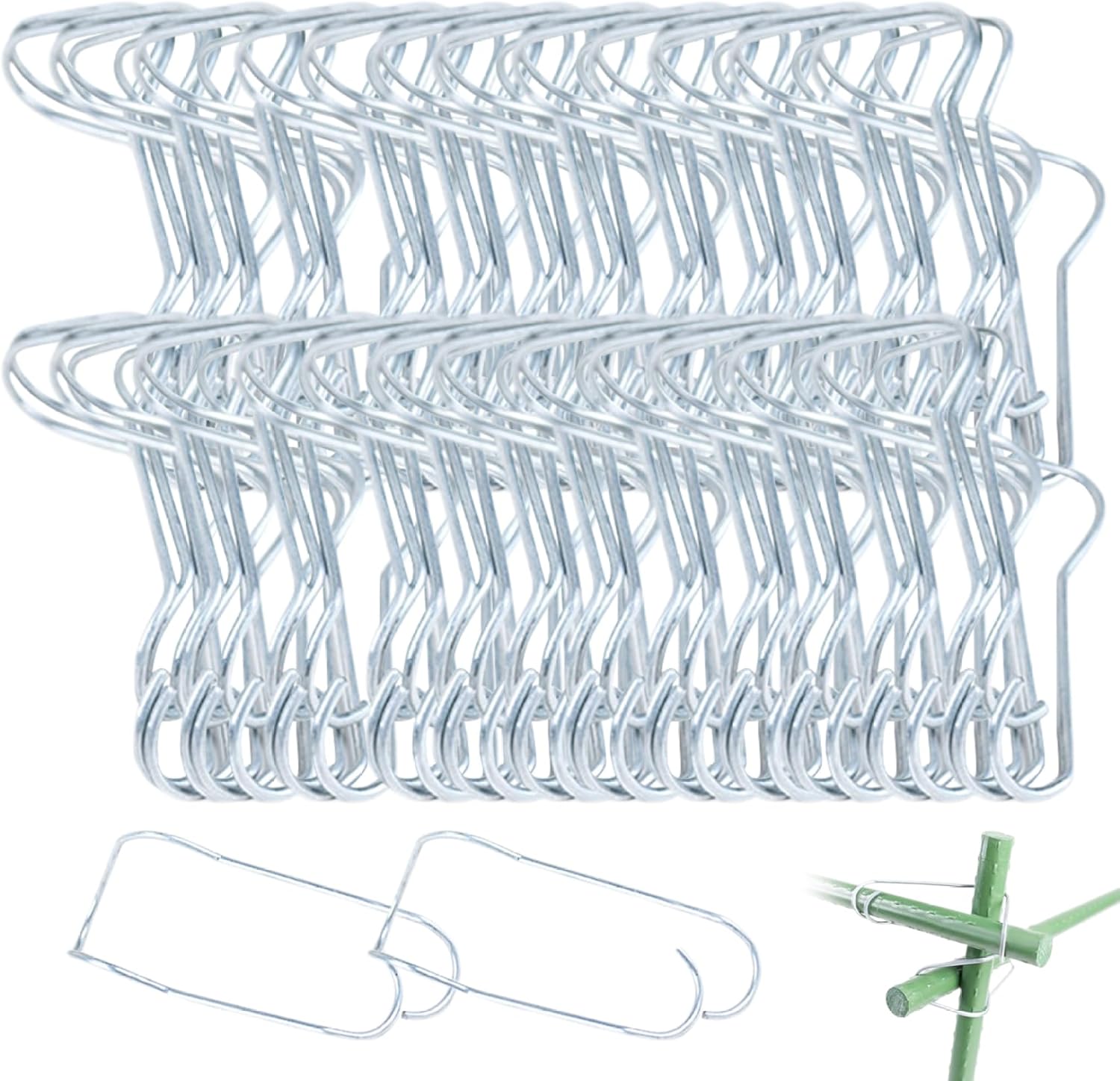 Amazon.com: Garden Clips, 50PCS Plant Clips Metal Plant Supports ...