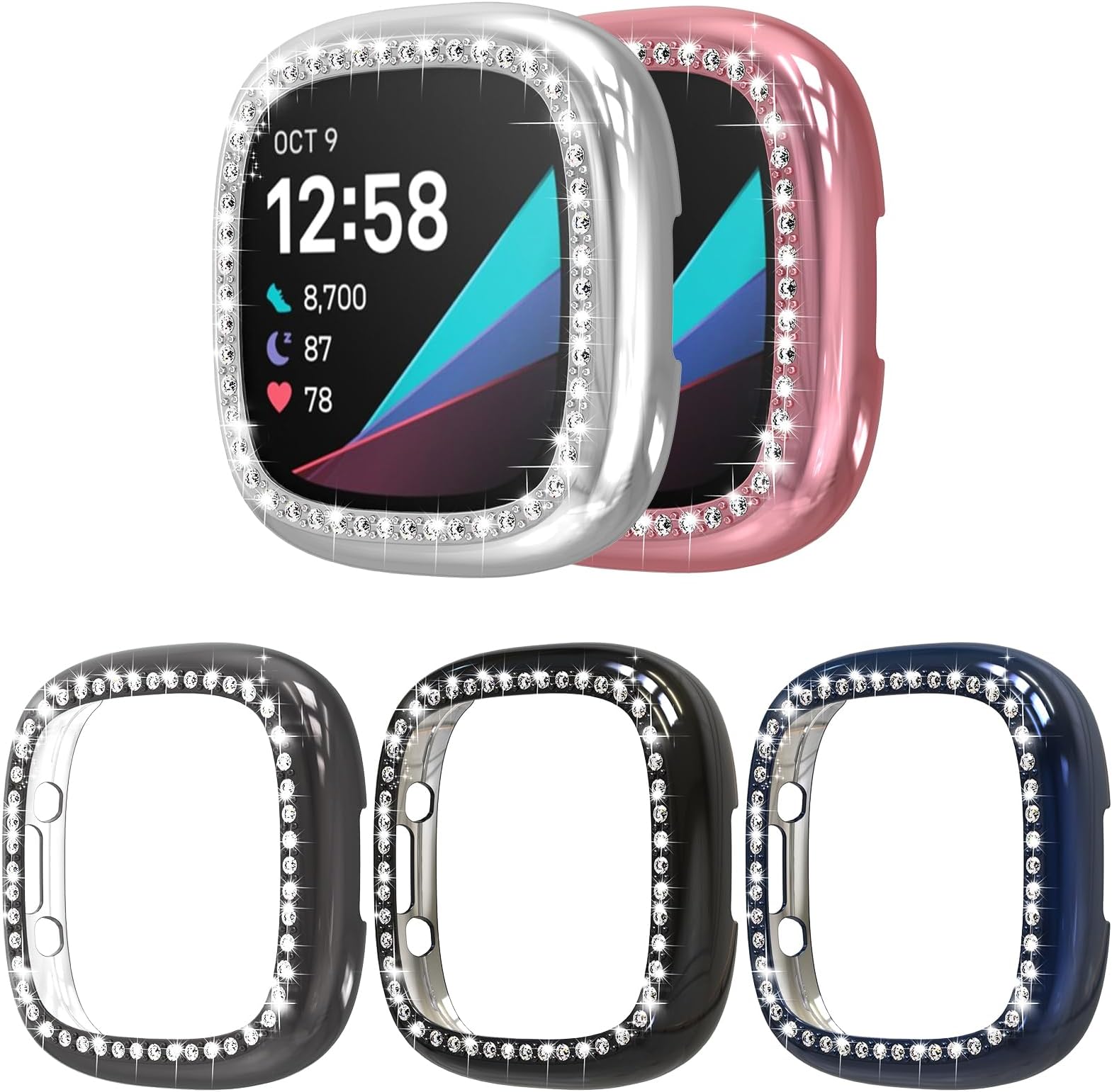 Amazon.com: Bigqin 5 Pack Bling Hard PC Case No Screen Compatible with ...