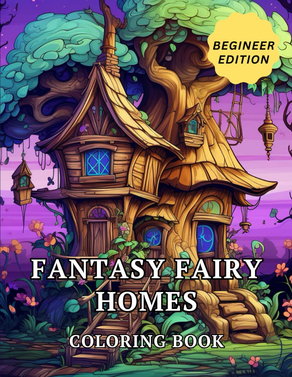 Amazon.com: Fantasy Fairy Homes (Begineer Edition): A Coloring Book ...