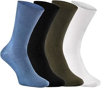 Amazon.com: Rainbow Socks - Premium Women Men Diabetic Non-Binding ...