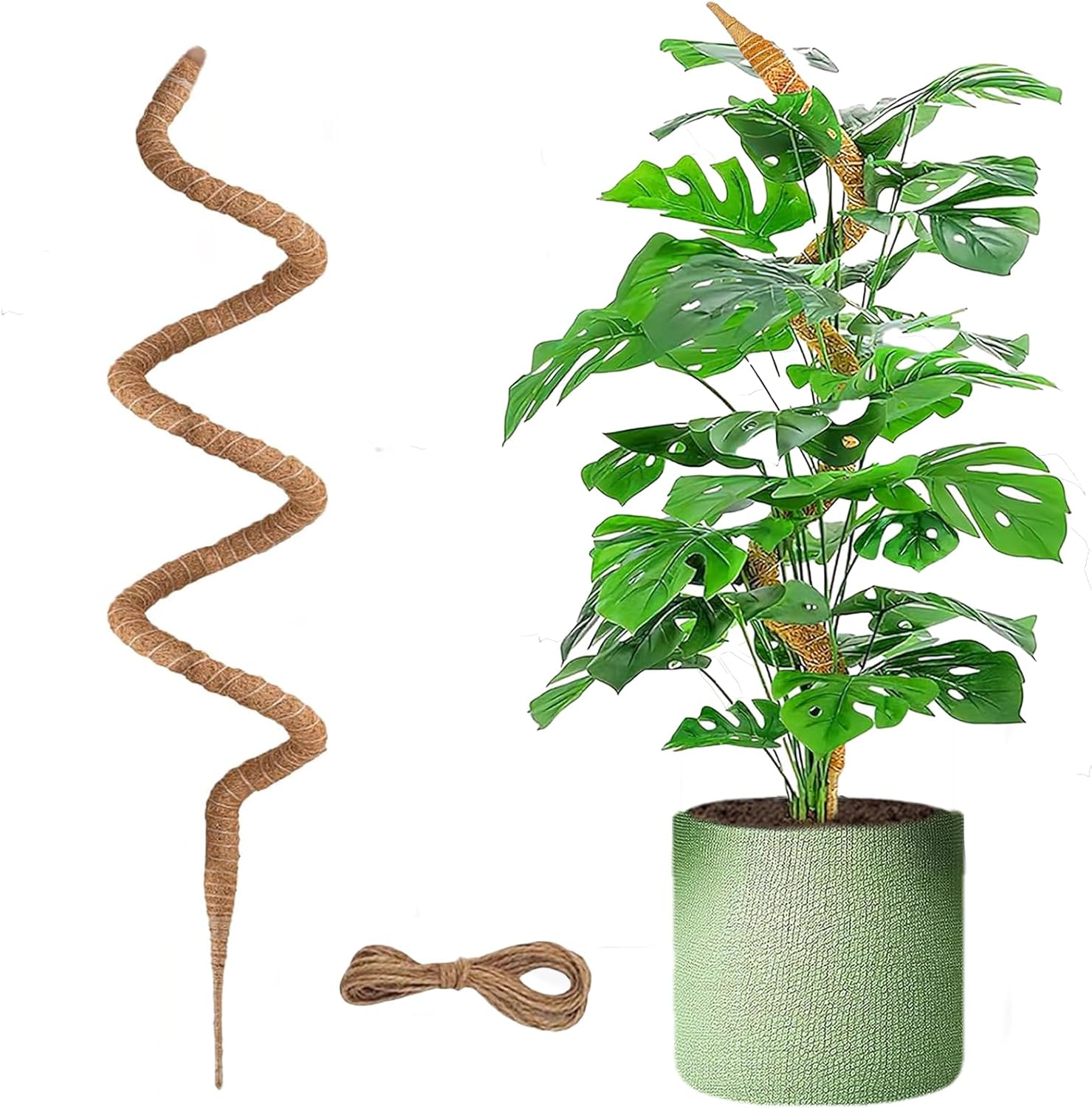 Amazon.com : Moss Pole, 48 Inch Bendable Monstera Plant Support, Moss ...