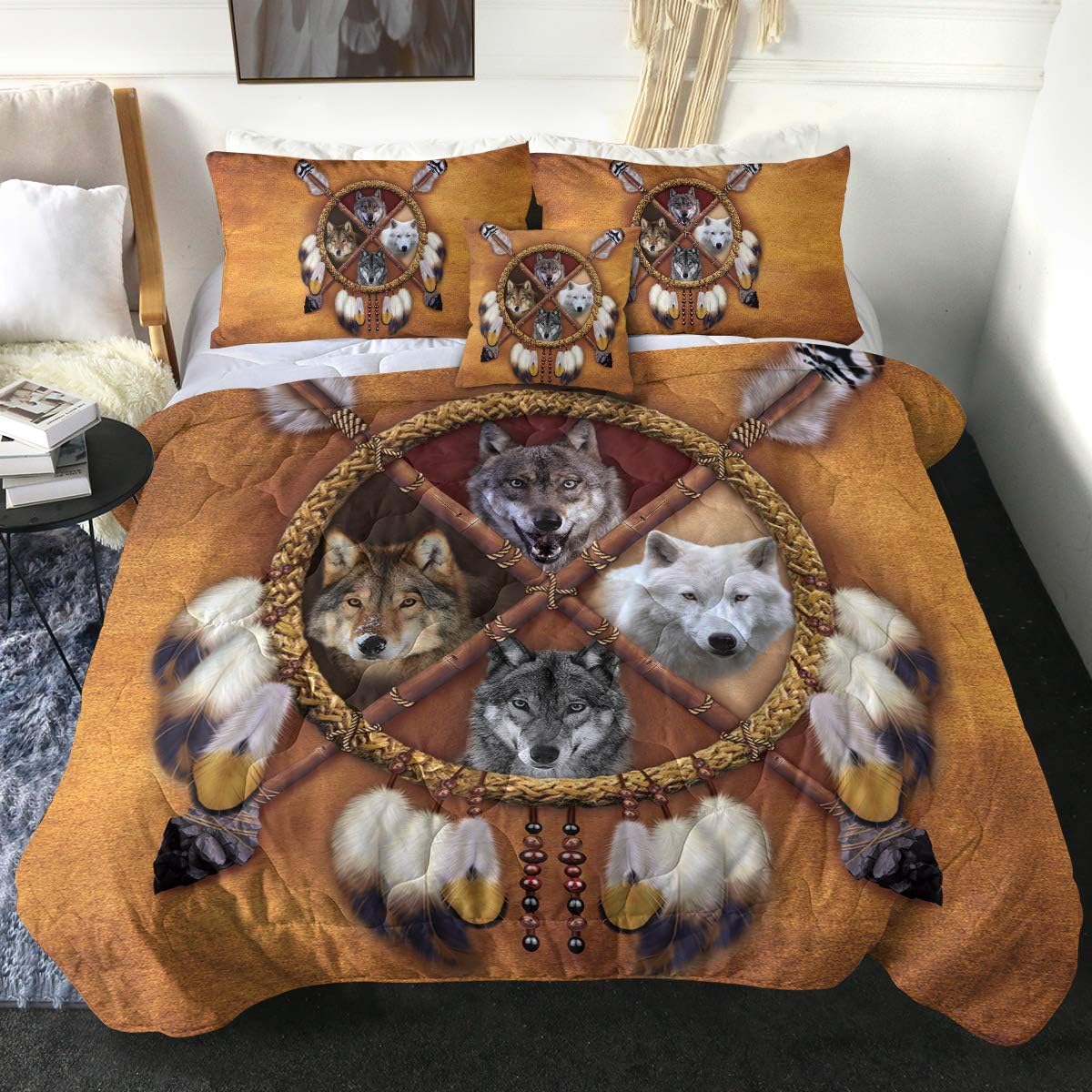 Amazon.com: Native American Quilts Bed - Native American Mandala Quilts ...