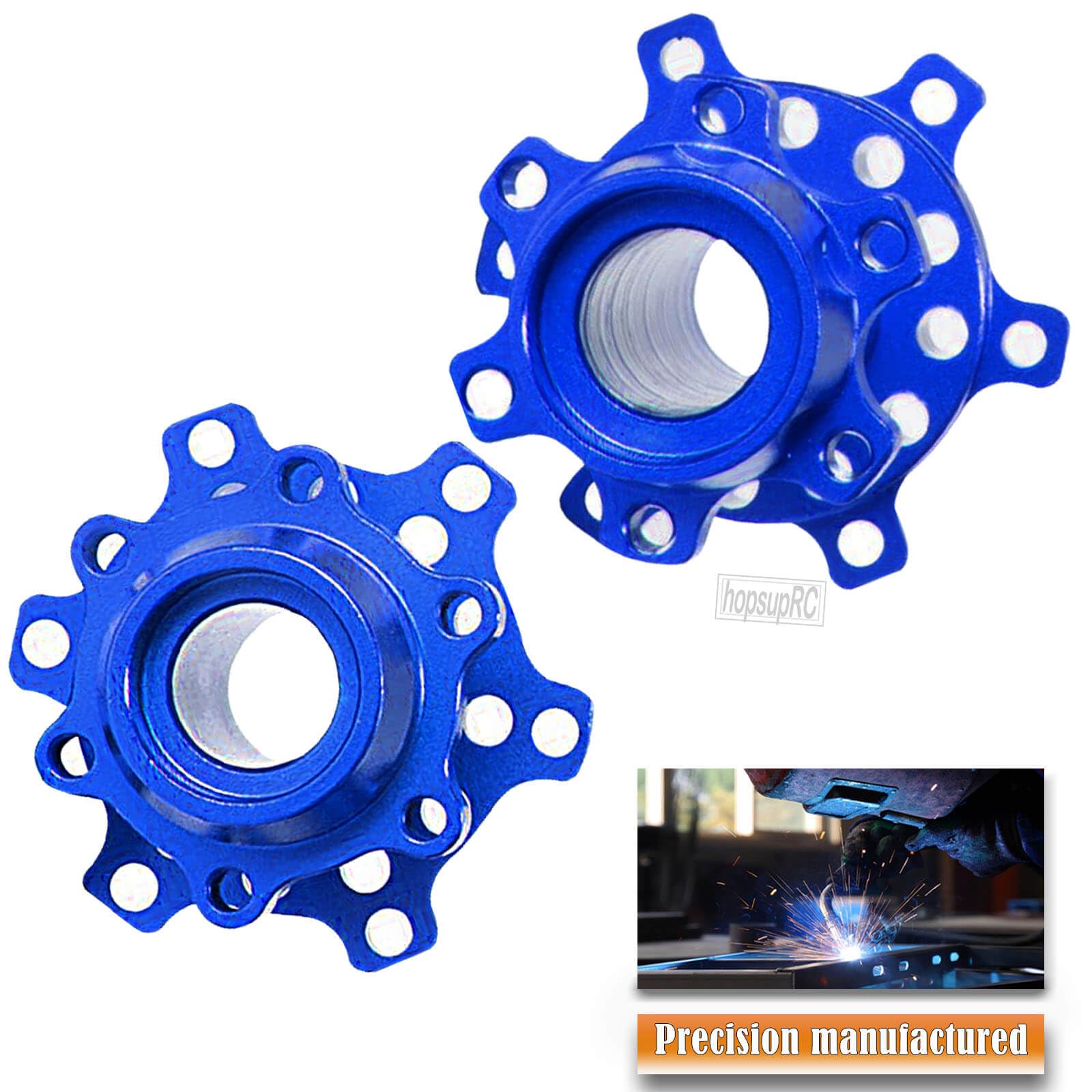 Snapklik.com : hopsupRC Aluminum 7075-T6 Front & Rear Wheel Hub Hex ...