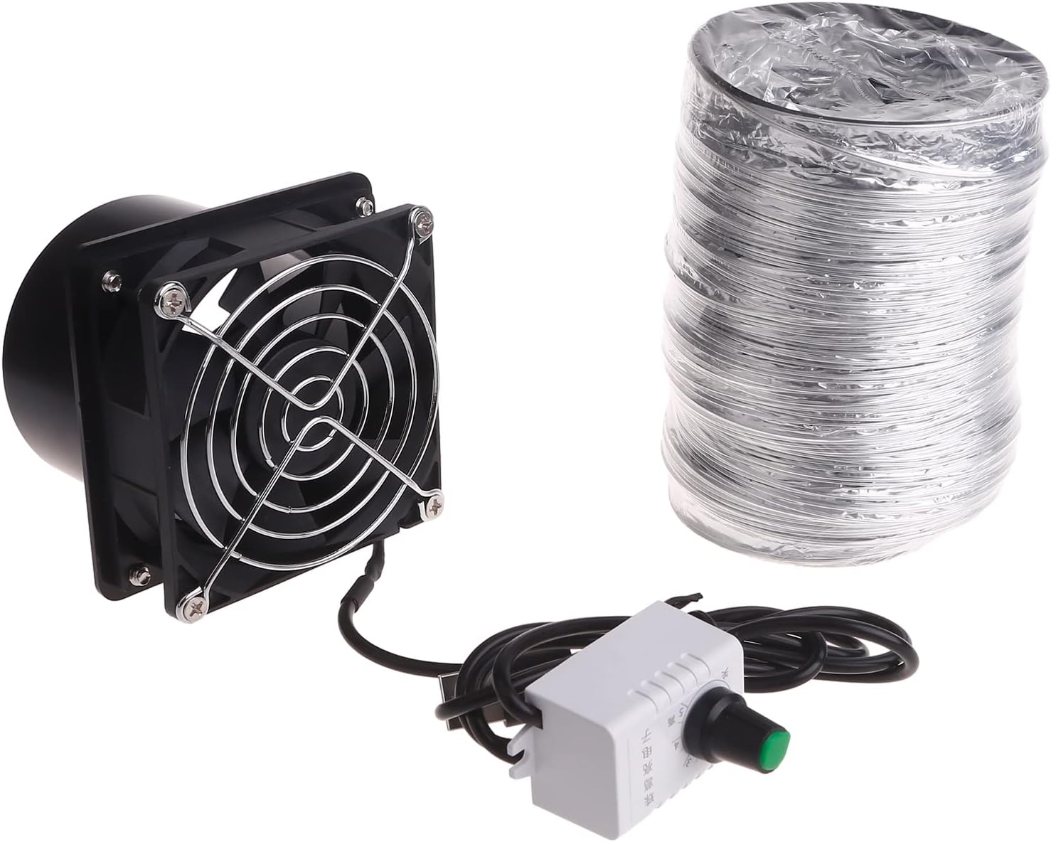 FOLODA USB Adjustable Speed Air Ventilation Blower Inline Fan Window ...