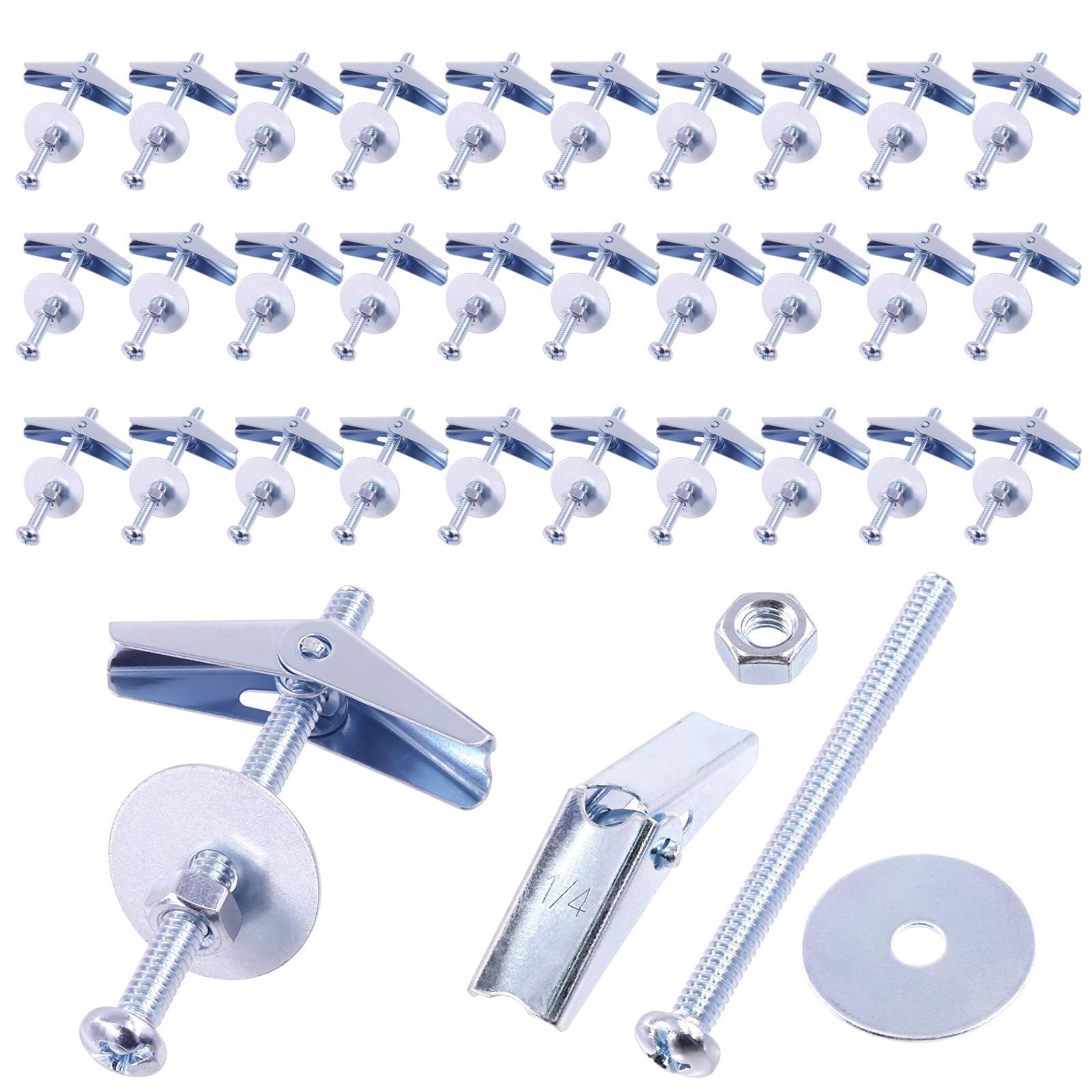 Snapklik.com : Keadic 30Pcs 1/4 Toggle Anchors