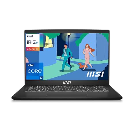 MSI Modern 14, Intel 12th Gen. i7-1255U, 36CM FHD 60Hz Laptop(16GB ...