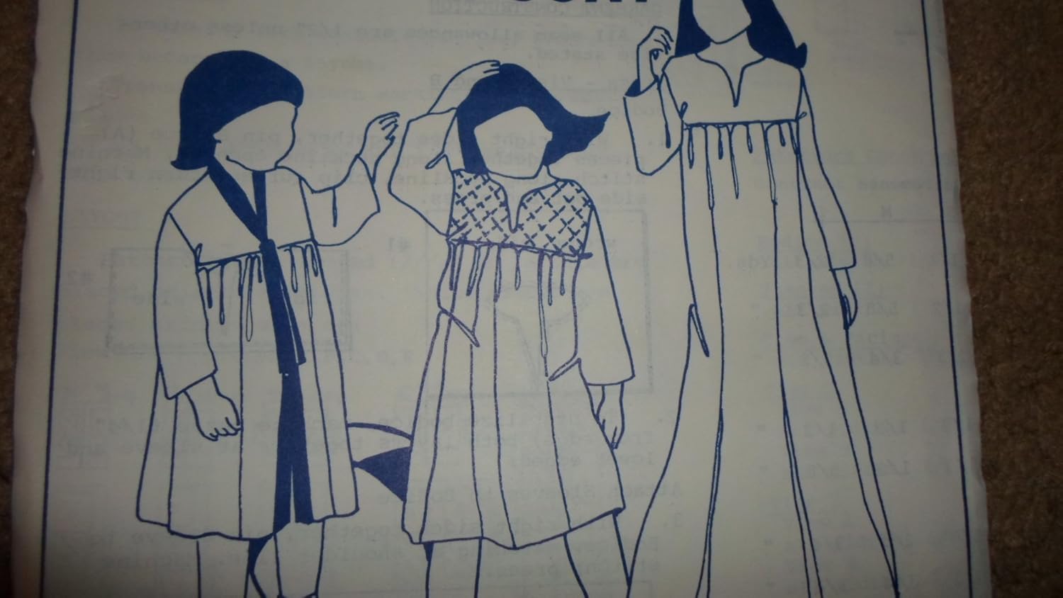 UNCUT / OOP / VINTAGE 80'S - FASHION BLUEPRINTS #104 - NOMAD DRESS ...