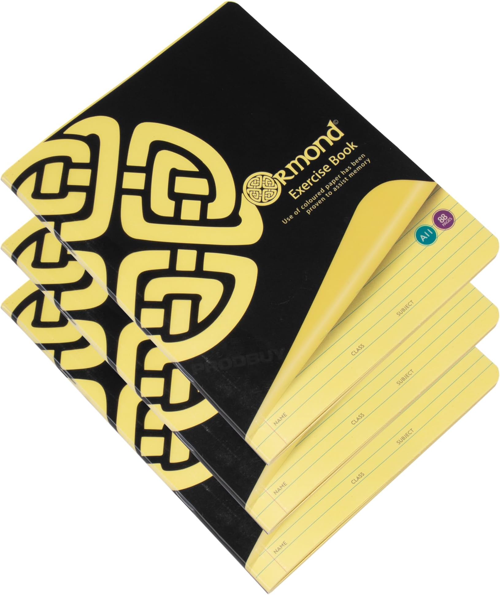 Silvine Luxpad A4 Memory Aid Yellow Paper Notebook - Lined (120 Pages ...