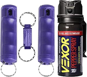 Amazon.com : VEXOR Pepper Spray Protection Bundle: Police-Strength Gel & Full Axis Spray with ...
