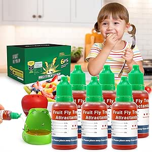 Amazon.com : Fruit Fly Trap Refill Liquid Only:UWANTME Fruit Fly Traps ...