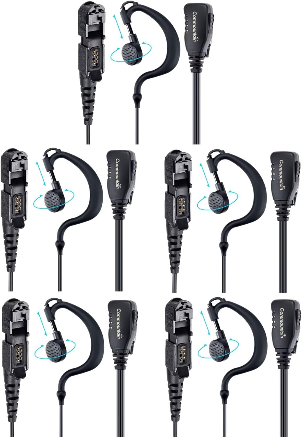 Amazon.com: Commountain 5-Pack XPR 3500e XPR 3300e R5 Earpieces with ...