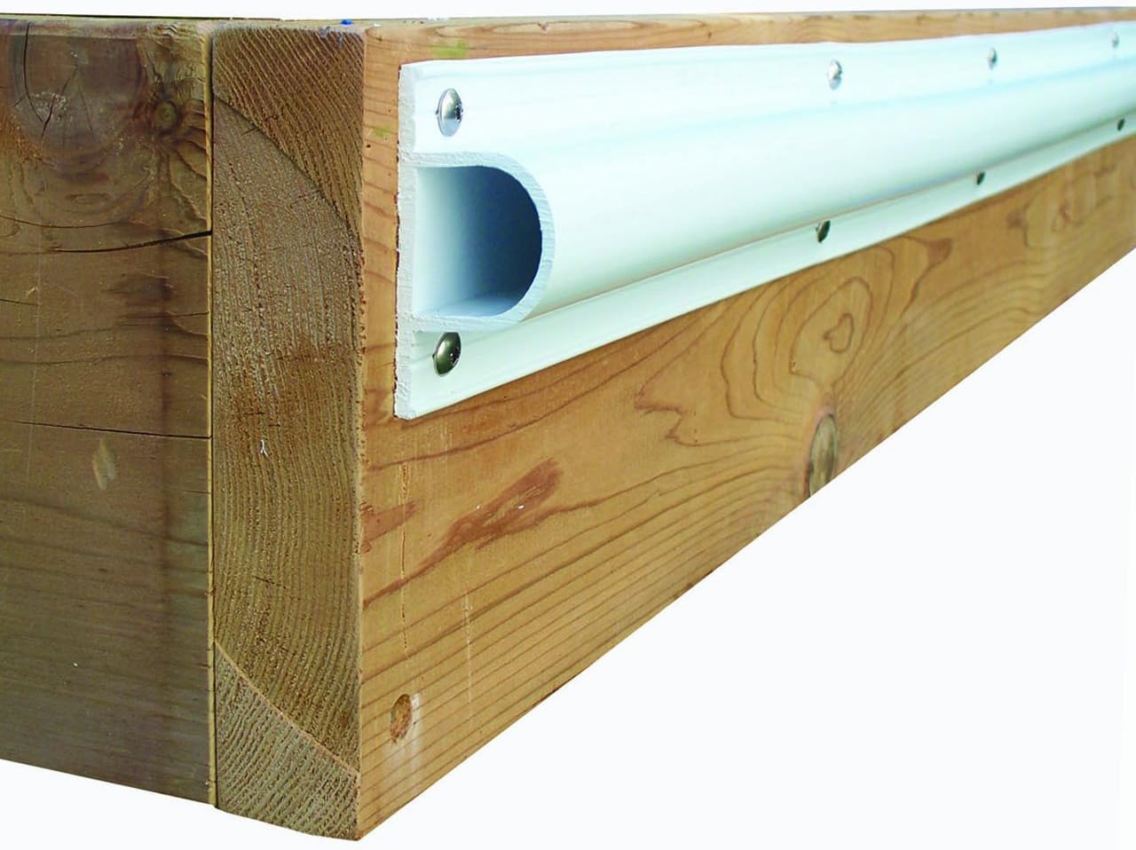 Dock Edge Premium PVC Single D Dock Bumper Profile, 10-8-Feet Sections ...