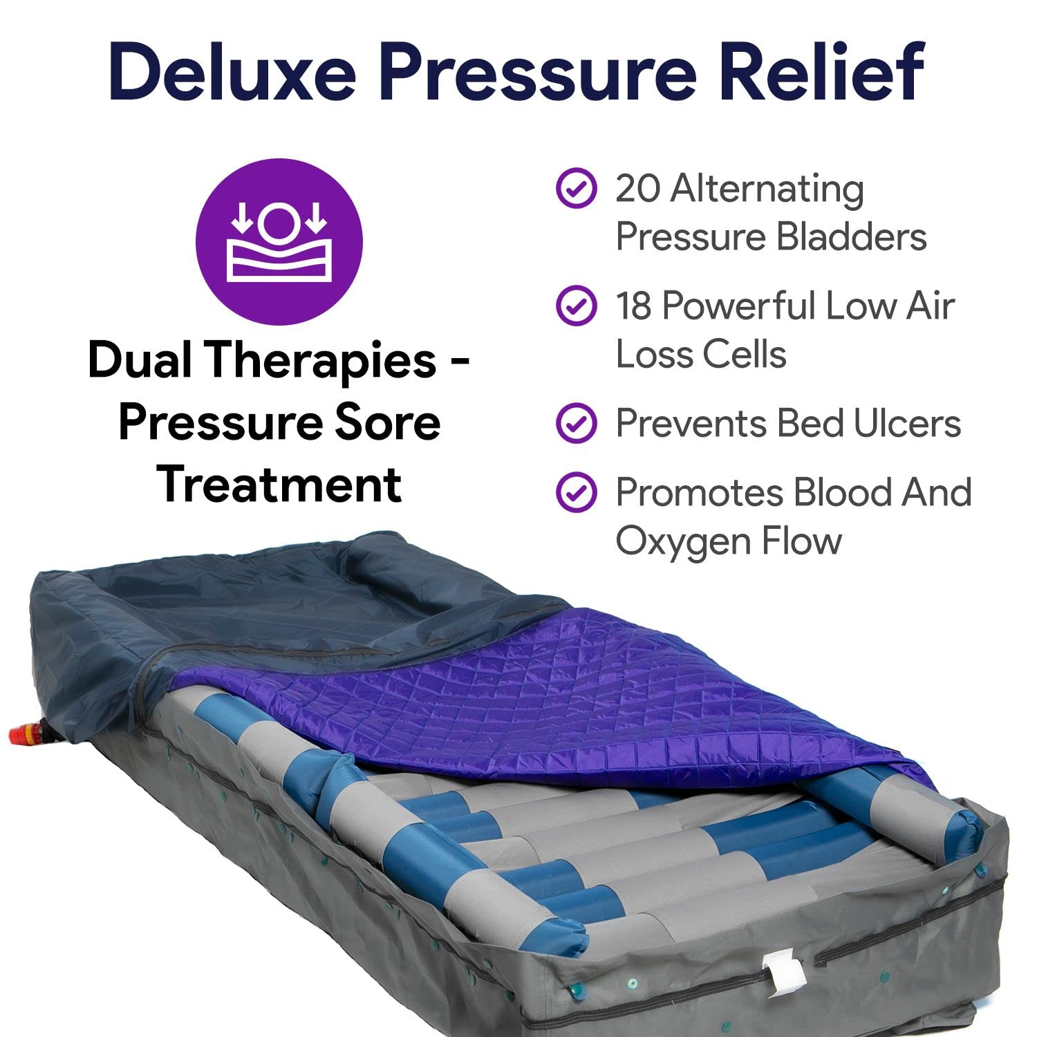 Snapklik.com : Bariatric Low Air Loss Alternating Pressure Mattress ...