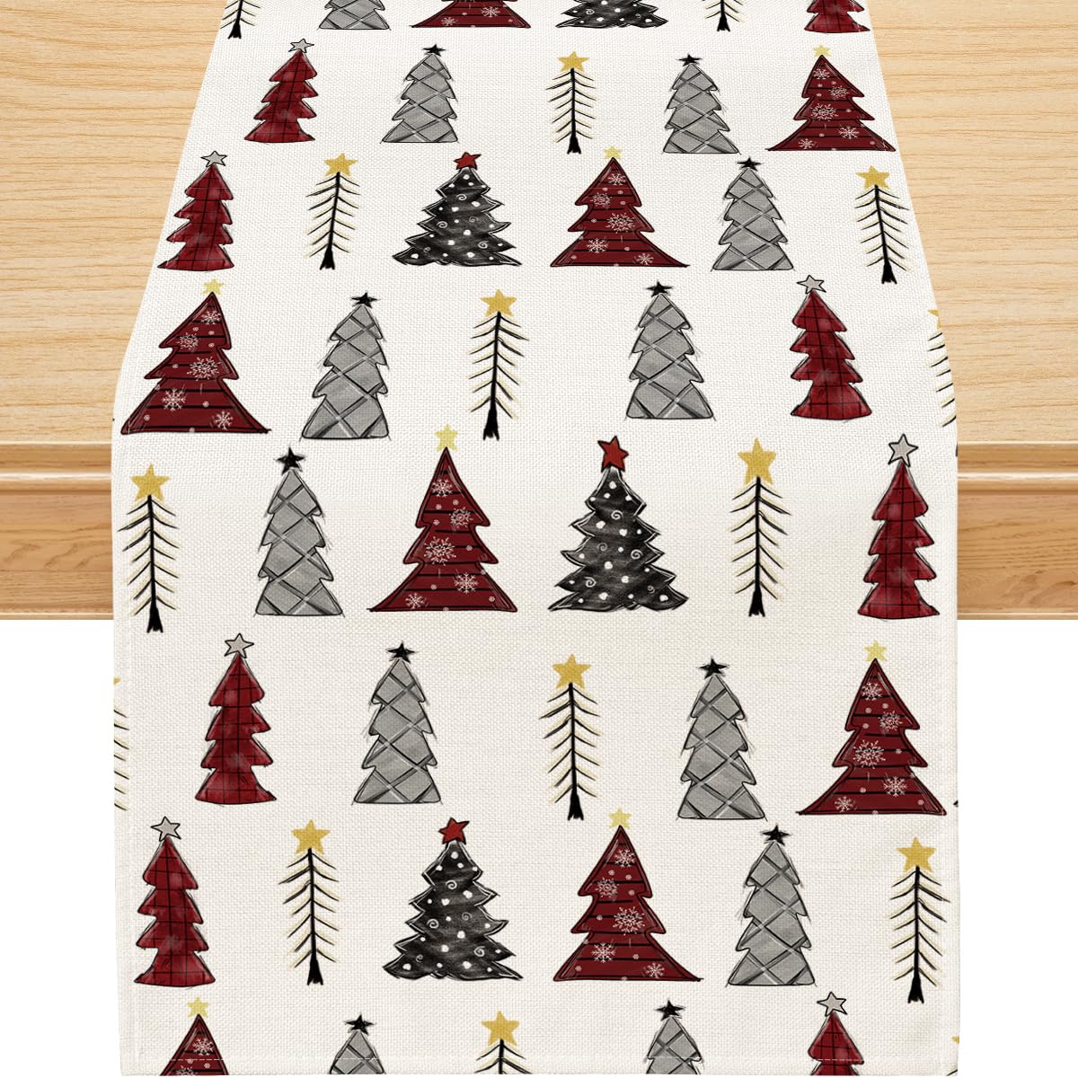 Amazon.com: Christmas Table Runner, Christmas Tree Runner for Table ...