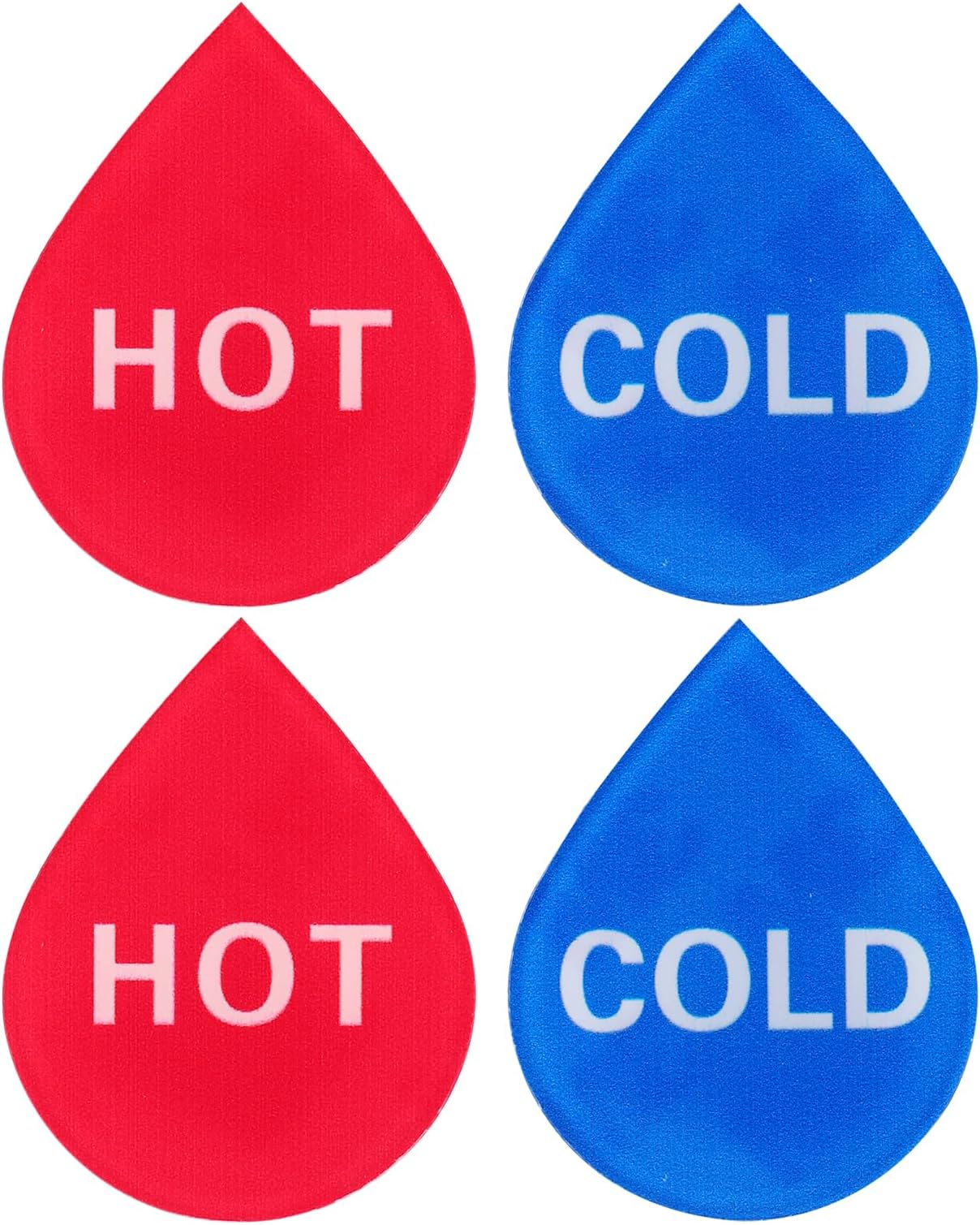 Amazon.com : YOKIVE 4 Pcs Hot Cold Water Sticker Label, Sticker Sign ...