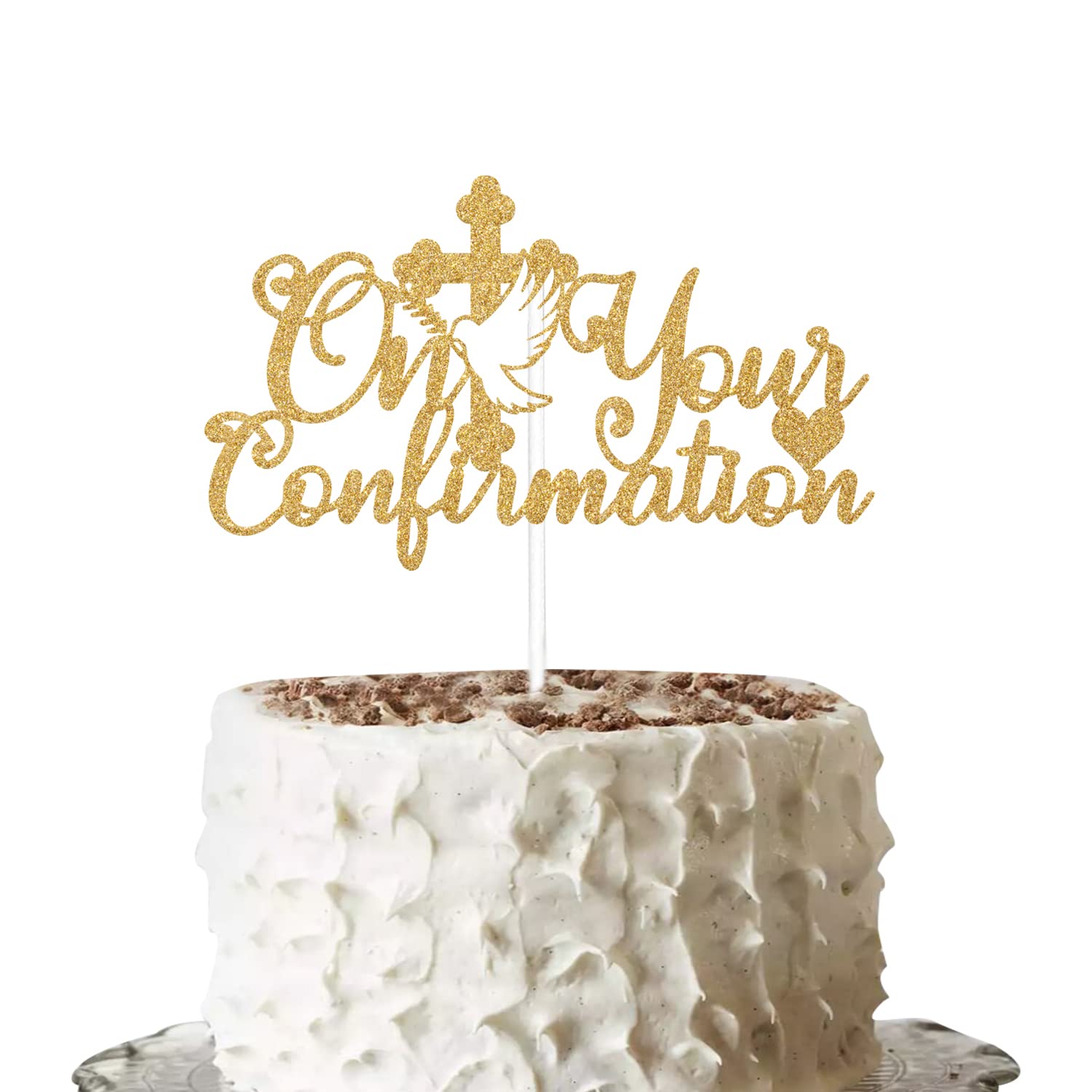 Buy On Your Confirmation Cake Topper Gold Glitter, Bless This Child ...