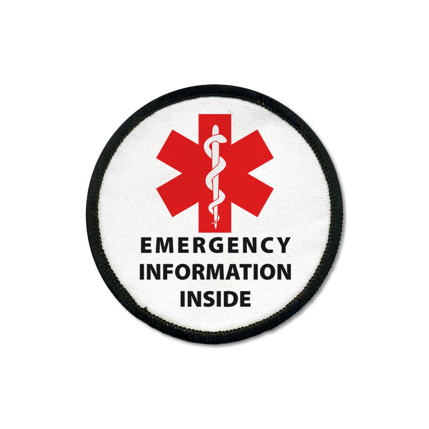 Amazon.com: Creative Clam Emergency Information Inside Red Medical ...