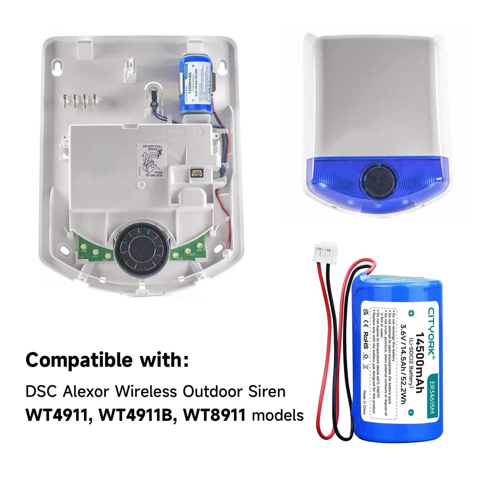 Segway Ninebot Max G30 Bracket 3.6V 14500mAh ER34615M Lithium Battery ...