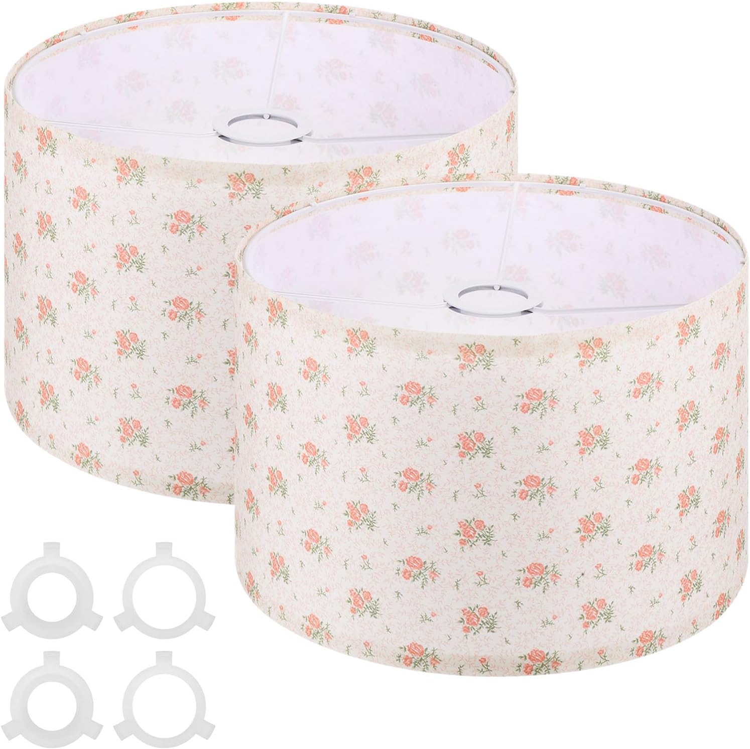 PATIKIL Drum Lamp Shades for Table Lamps 12"x12"x8" Linen Lampshade Set ...