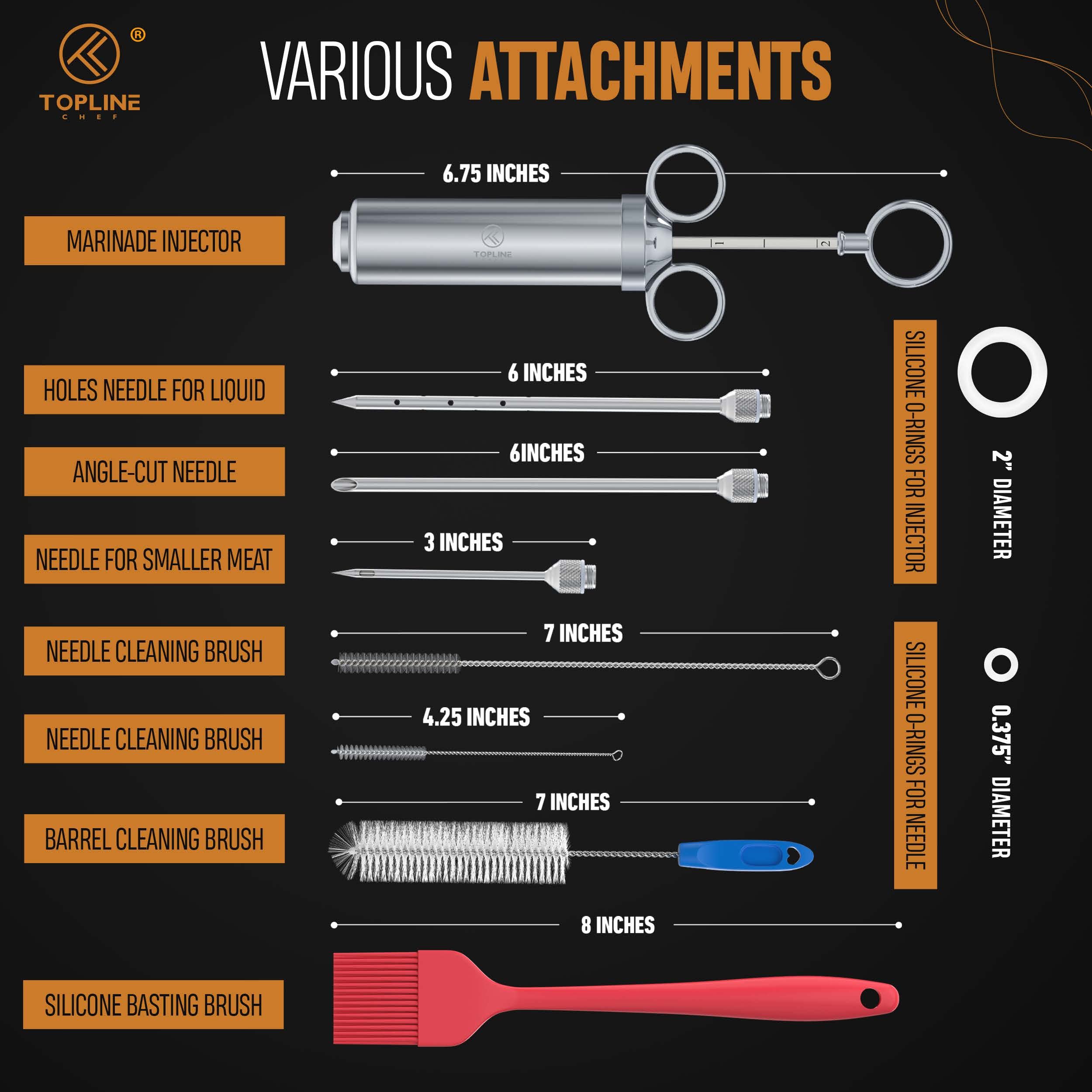 Snapklik.com : Marinade Meat Injector - Versatile Turkey Injector 304 ...