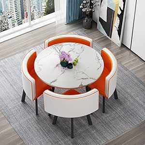 Amazon.co.jp: Dining Table Set, Office Business Hotel Lobby Furniture ...