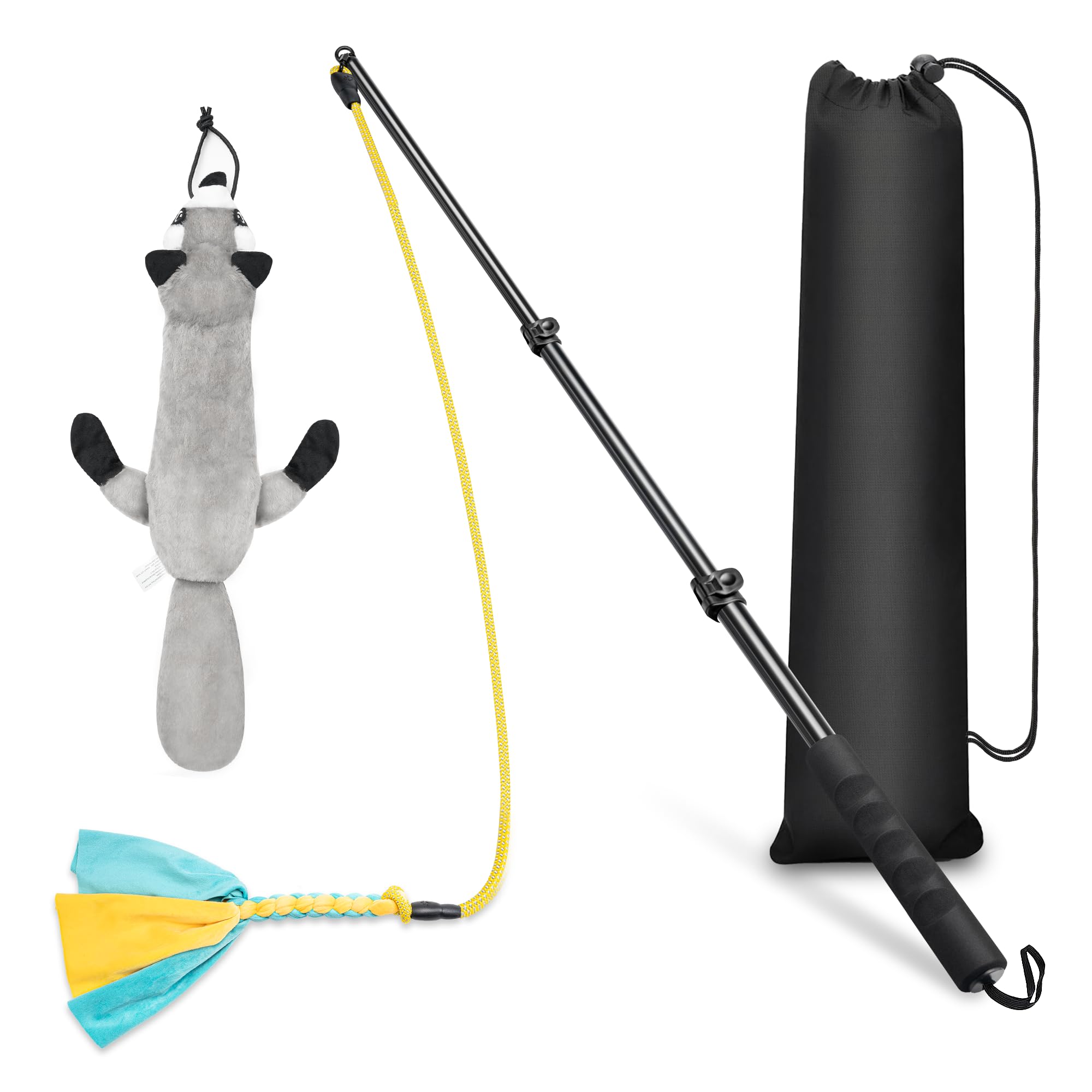 Flirt Pole Dogs,Extendable Flirt Pole Dogs Extra Strong to Train Dog ...