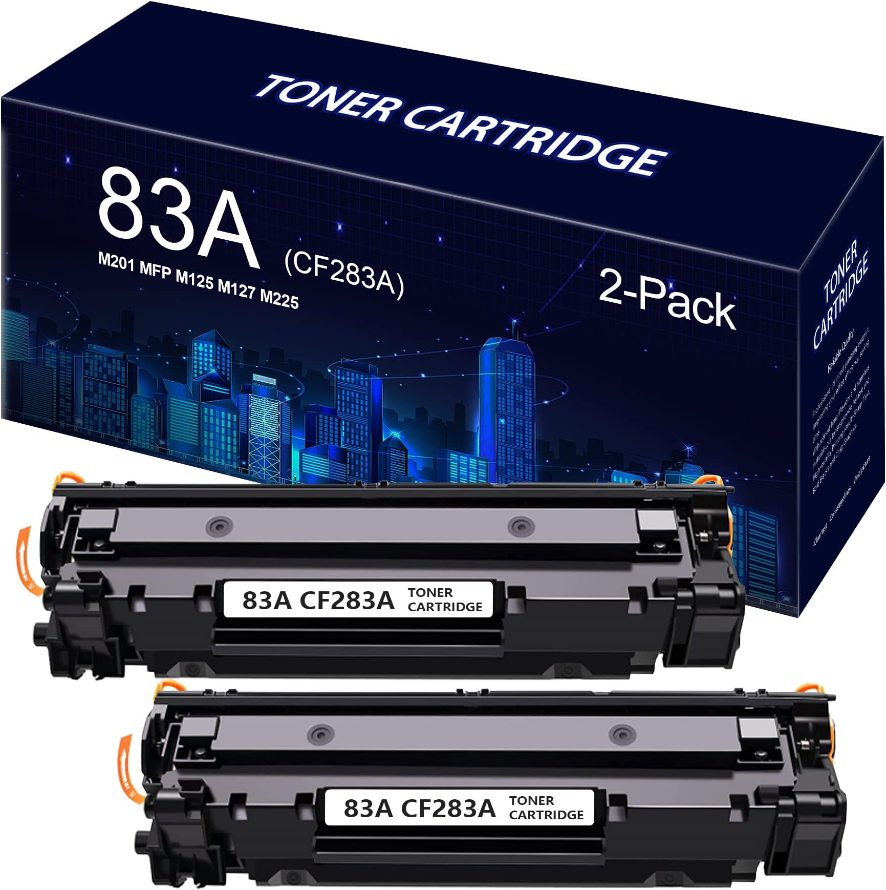 Amazon.com: 83A Toner Cartridge Black 2 Pack Compatible 83A CF283A ...